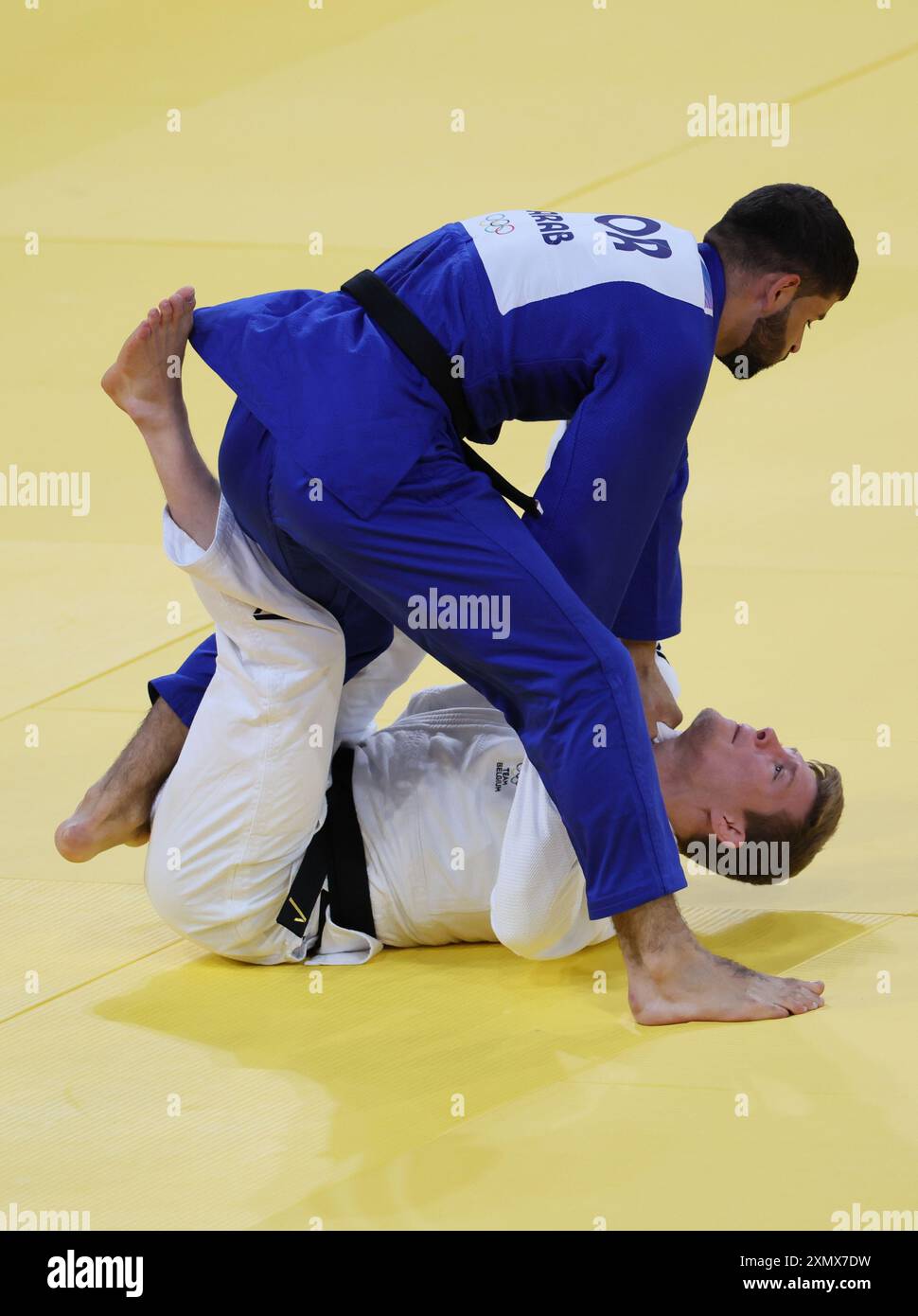Paris, France. 30th July, 2024. Belgian judoka Matthias Casse and ...
