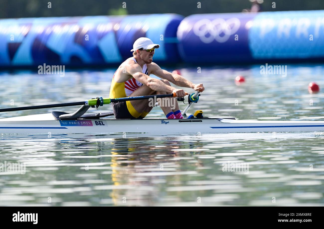 Paris, France. 30th July, 2024. Belgian Tim Brys pictured in action ...