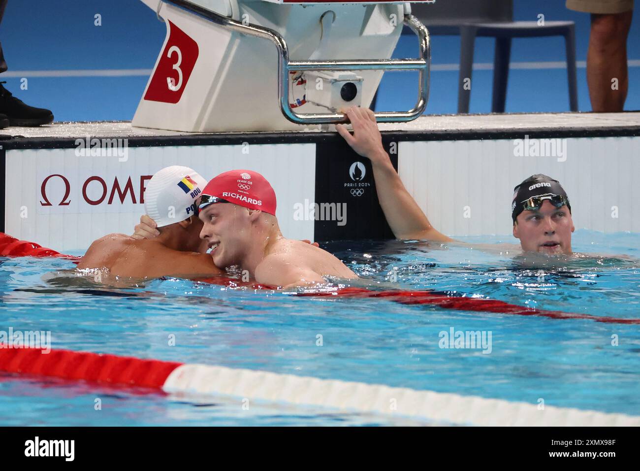 Paris, Ile de France, France. 29th July, 2024. David Popovici (Romania ...