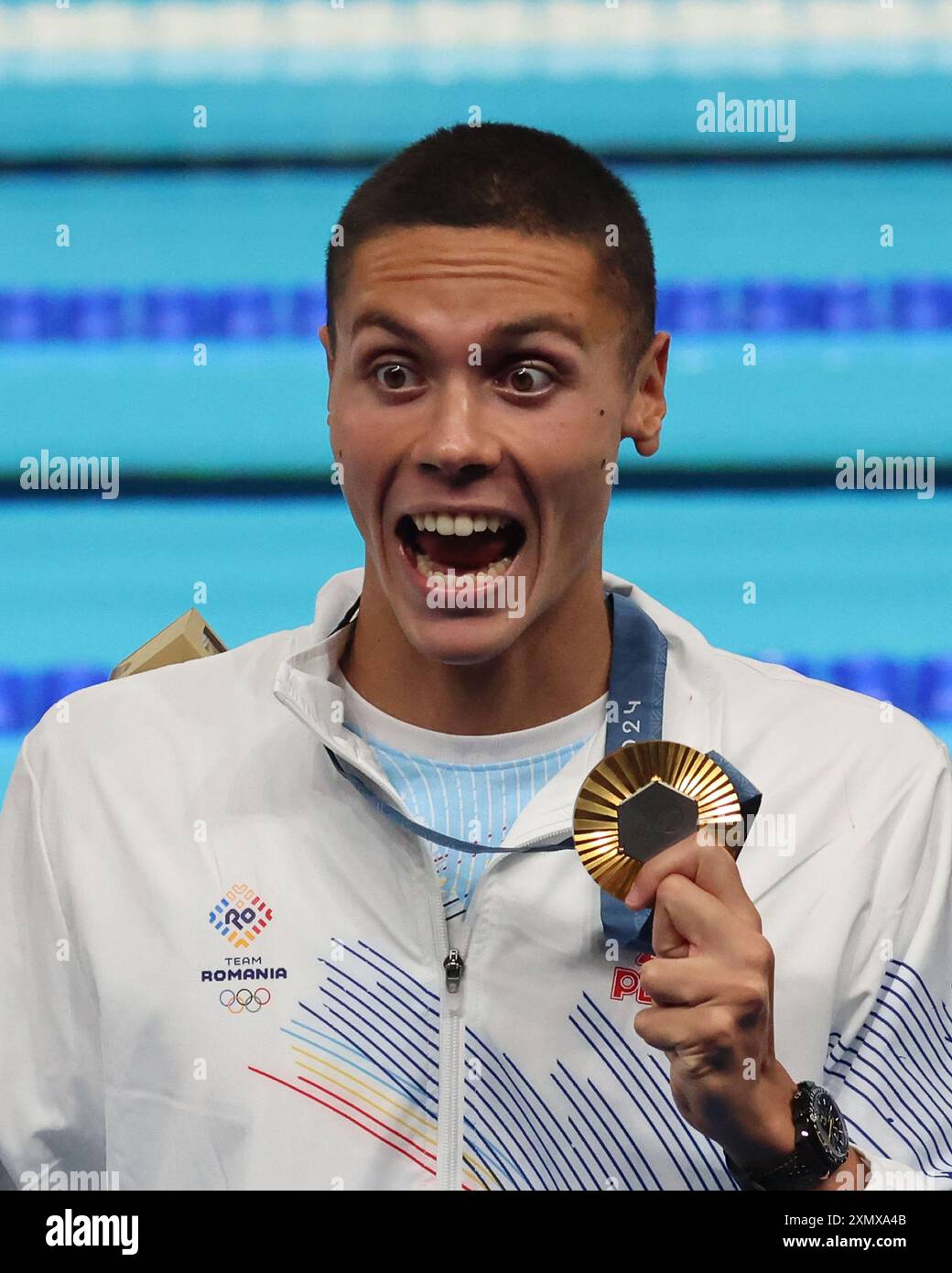 Paris, Ile de France, France. 29th July, 2024. David Popovici (Romania ...