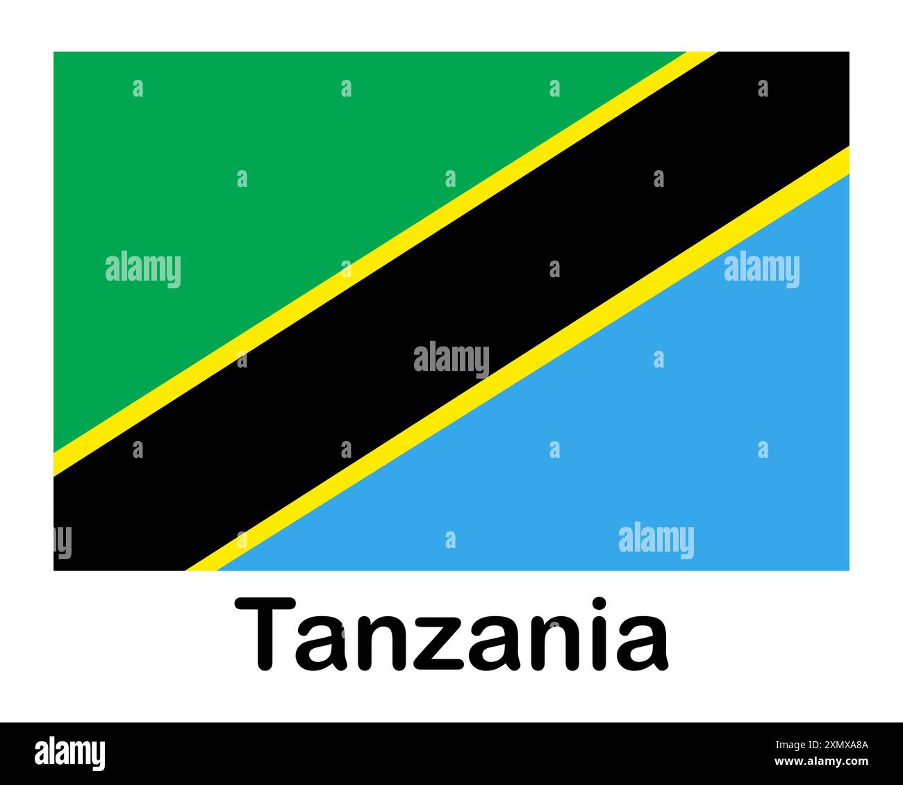 Tanzania historic flag Stock Vector Images - Alamy