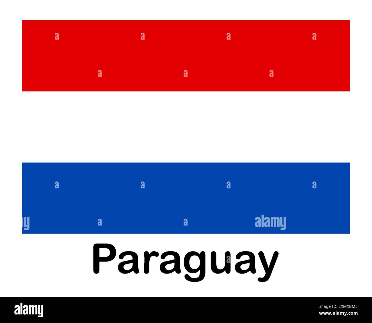 Paraguay national flag. Banner, state symbol flagpole Stock Vector ...