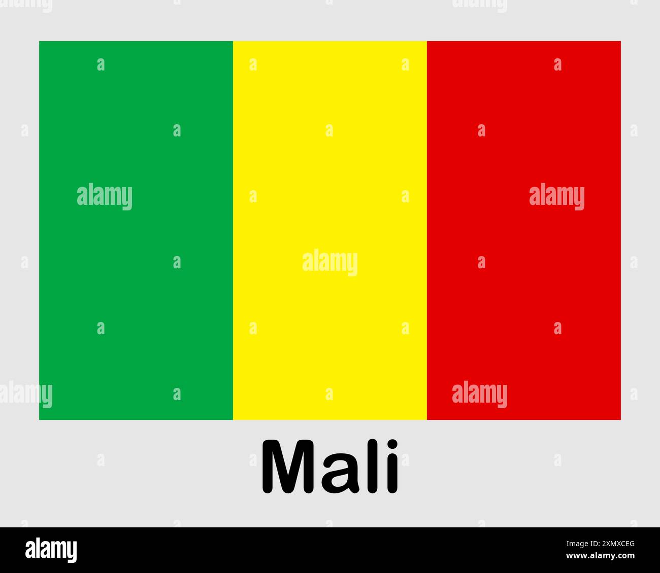 Mali national flag. Banner, state symbol flagpole Stock Vector Image ...