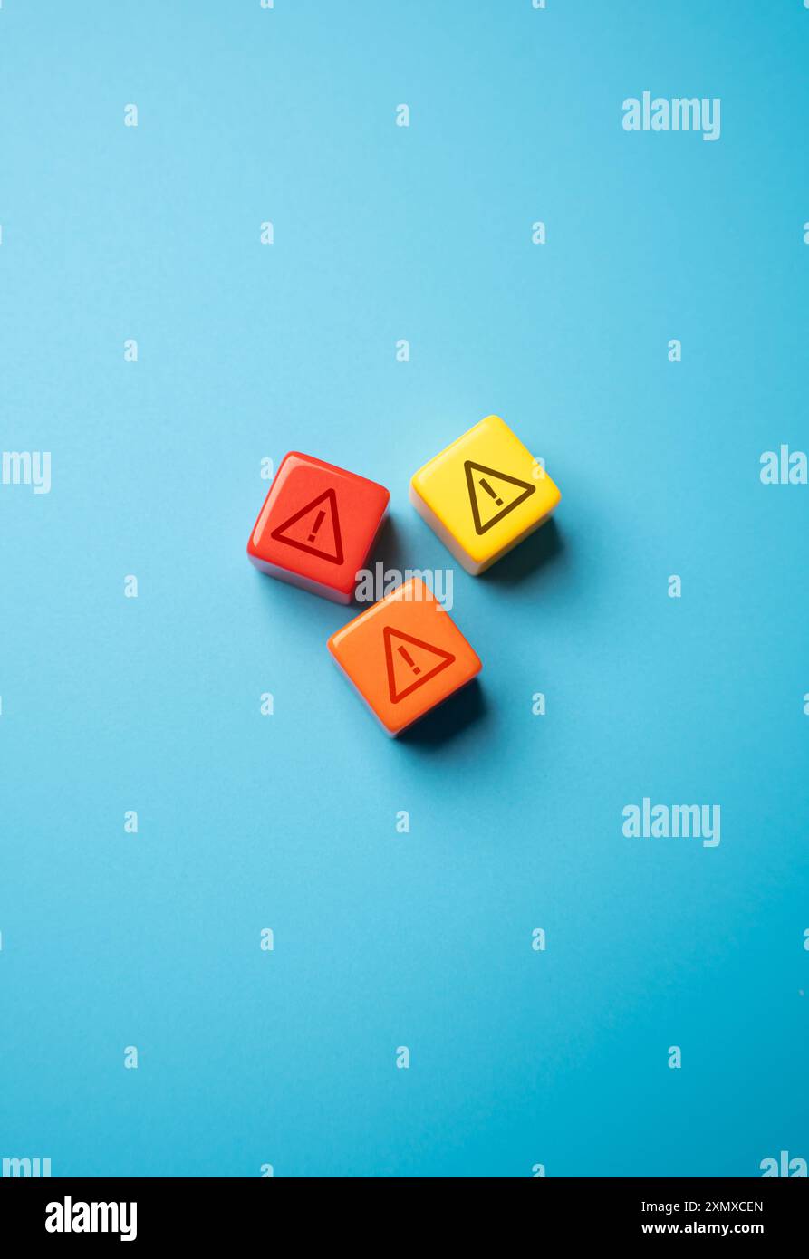 Threats And Dangers Warnings And Red Flags Concept Cybersecurity Safety At Work In Production