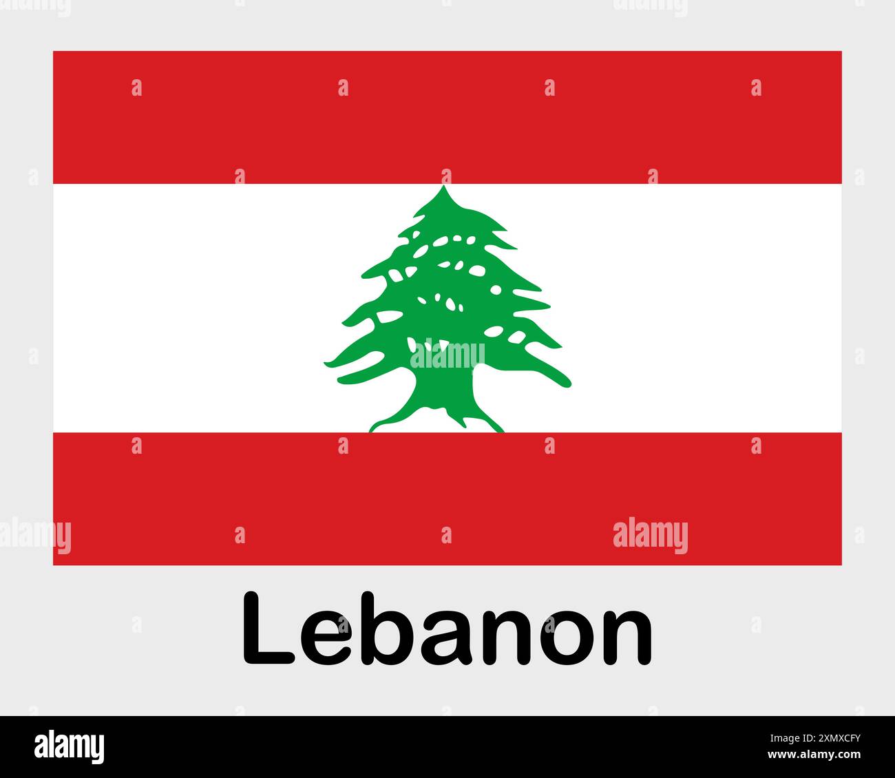 Lebanon national flag. Banner, state symbol flagpole Stock Vector Image ...