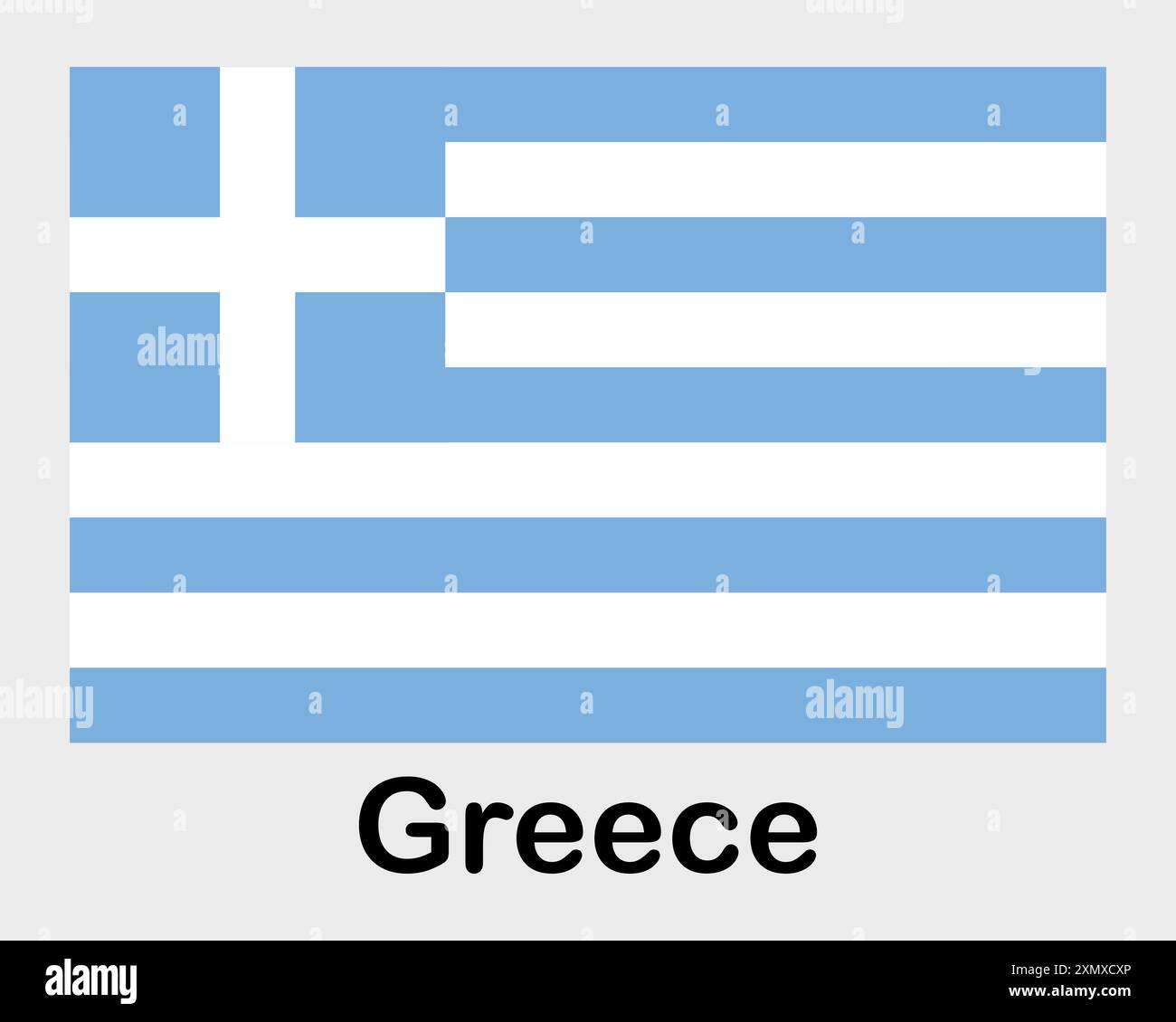 Greece national flag. Banner, state symbol flagpole Stock Vector Image ...