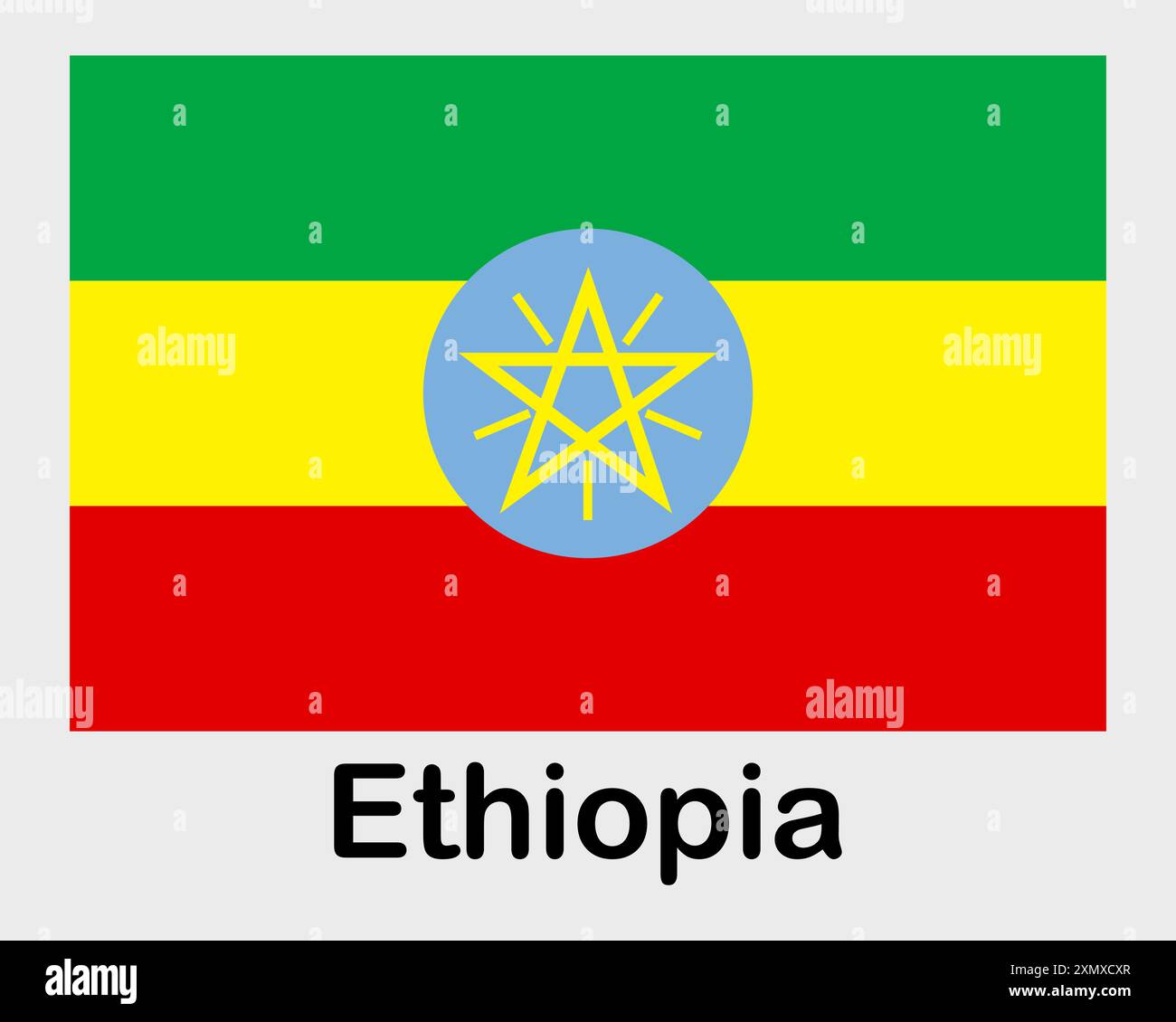 Ethiopia national flag. Banner, state symbol flagpole Stock Vector Image & Art - Alamy