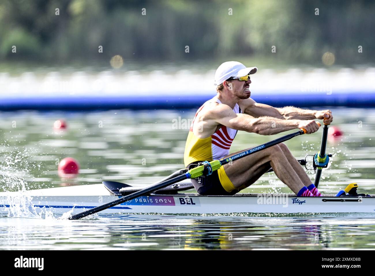 Paris, France. 30th July, 2024. Belgian rower Tim Brys pictured in ...