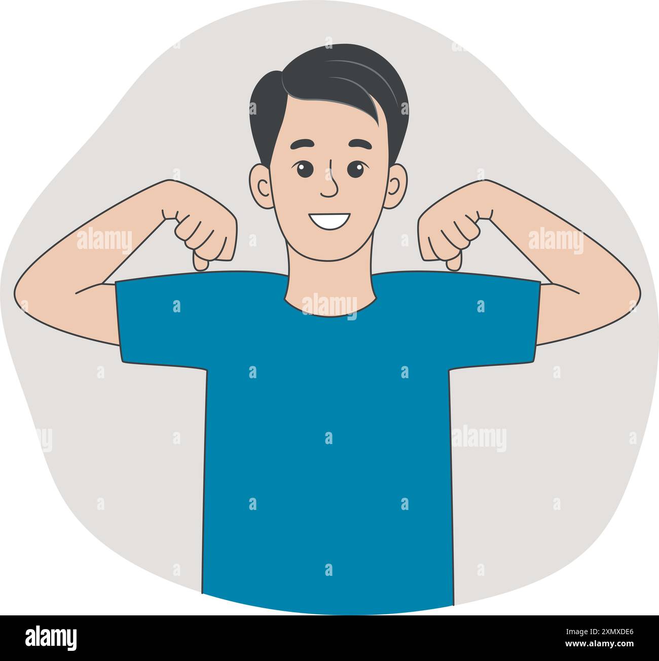 Man self confidence concept Stock Vector Images - Alamy