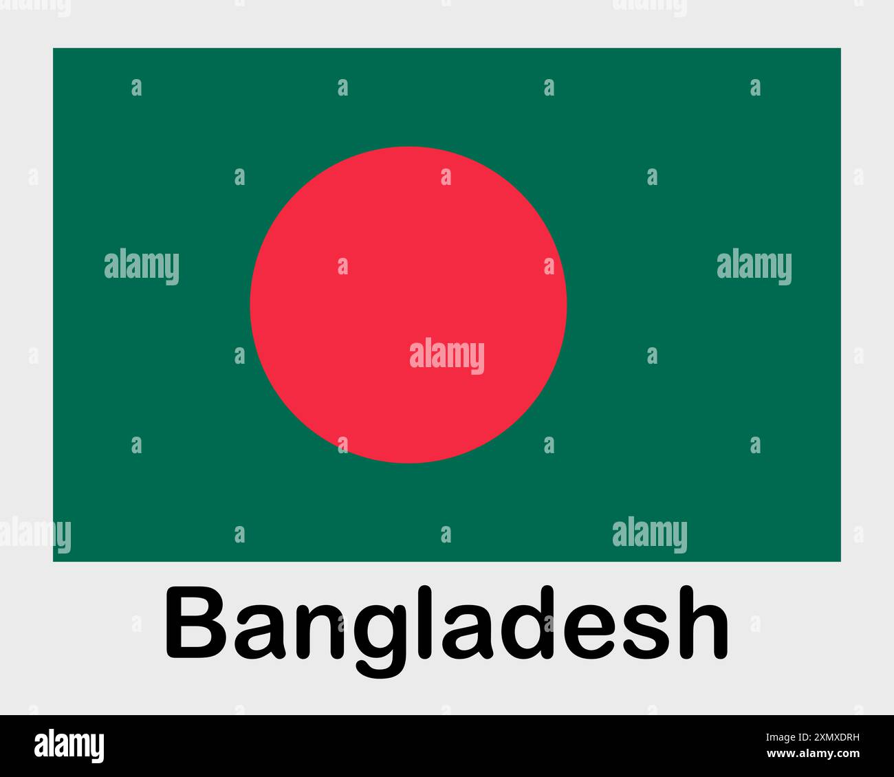 Bangladesh national flag. Banner, state symbol flagpole Stock Vector ...