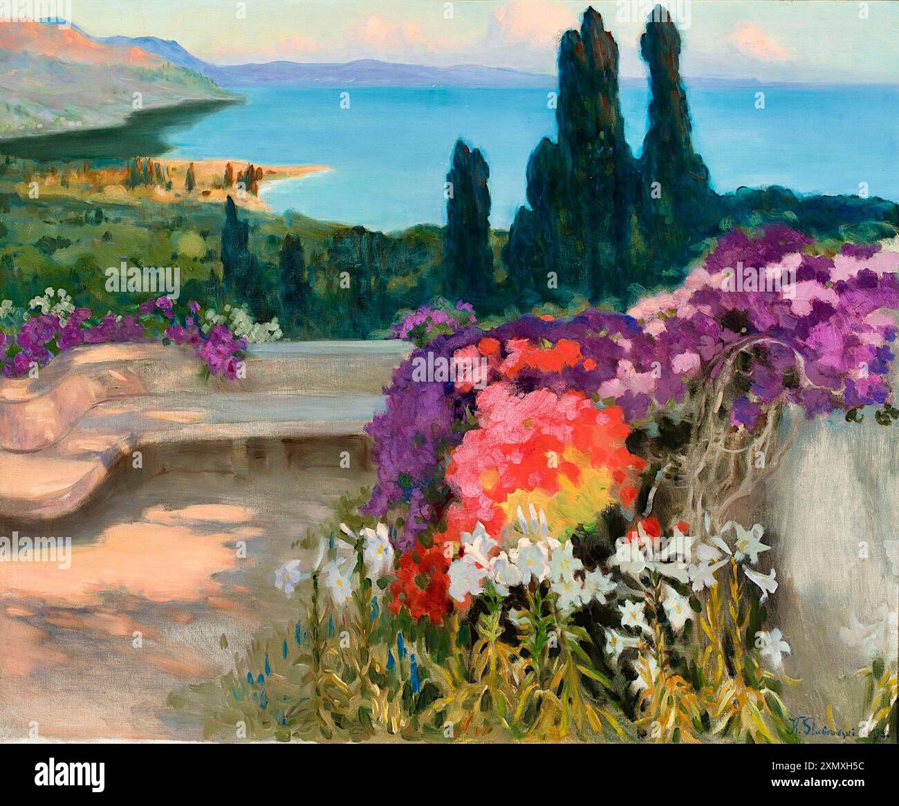 Kazimierz Stabrowski - Southern Landscape - 1922 Stock Photo - Alamy