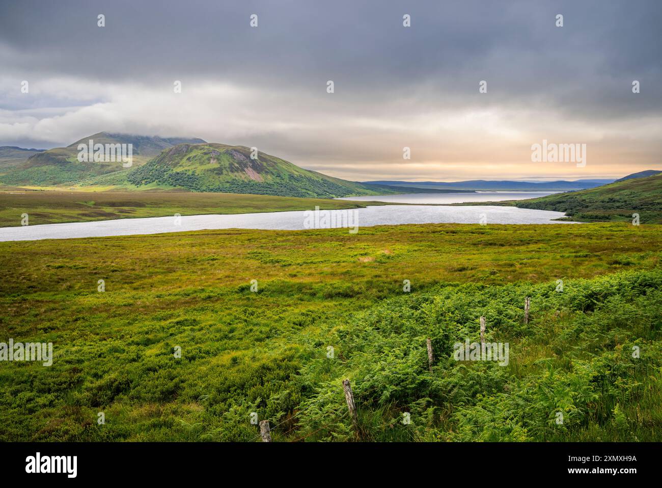 Loch Craggie with Beinn Stumanadh and Loch Loyal in the background, The ...