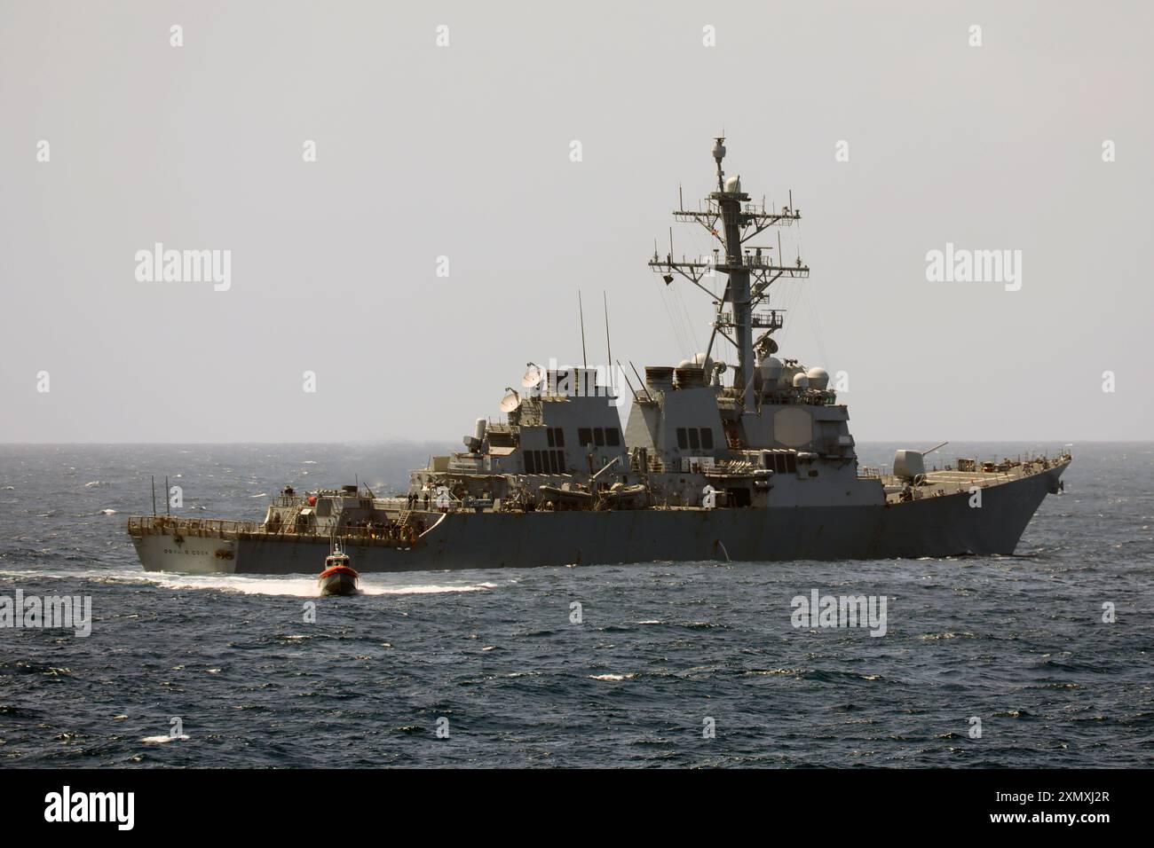 Coast Guard Cutter Stone (WMSL 758) conducts small boat operations with ...