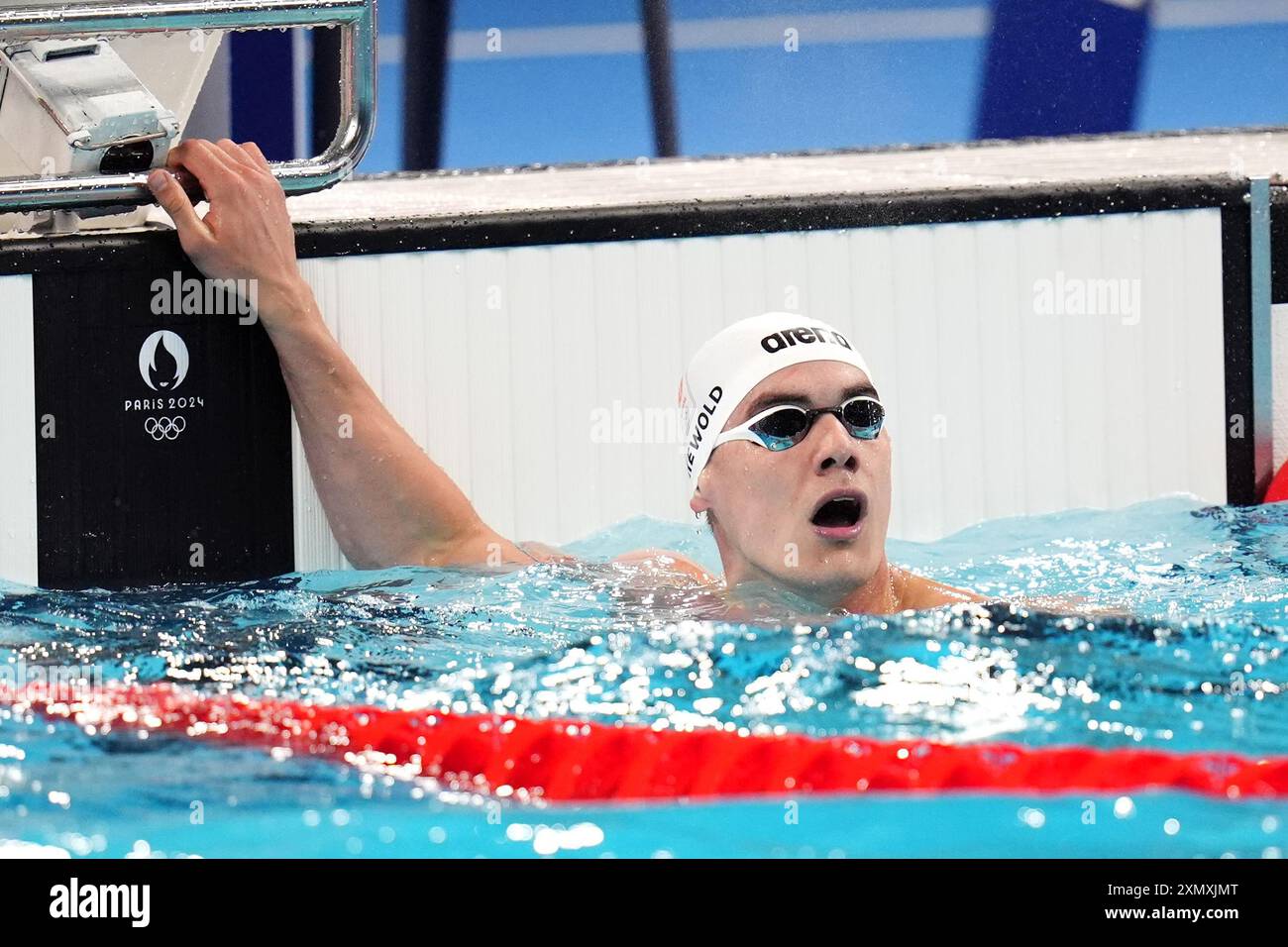 Netherland's Sean Niewold after the Men's 100m Freestyle heats at the ...