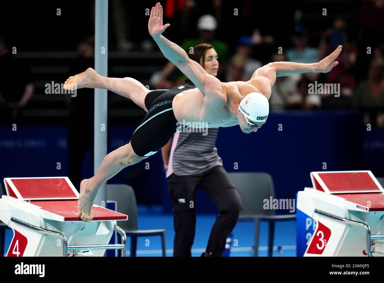 Netherland's Sean Niewold during the Men's 100m Freestyle heats at the ...