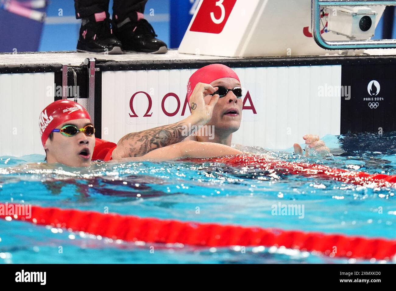 Great Britain's Matthew Richards after the Men's 100m Freestyle heats ...