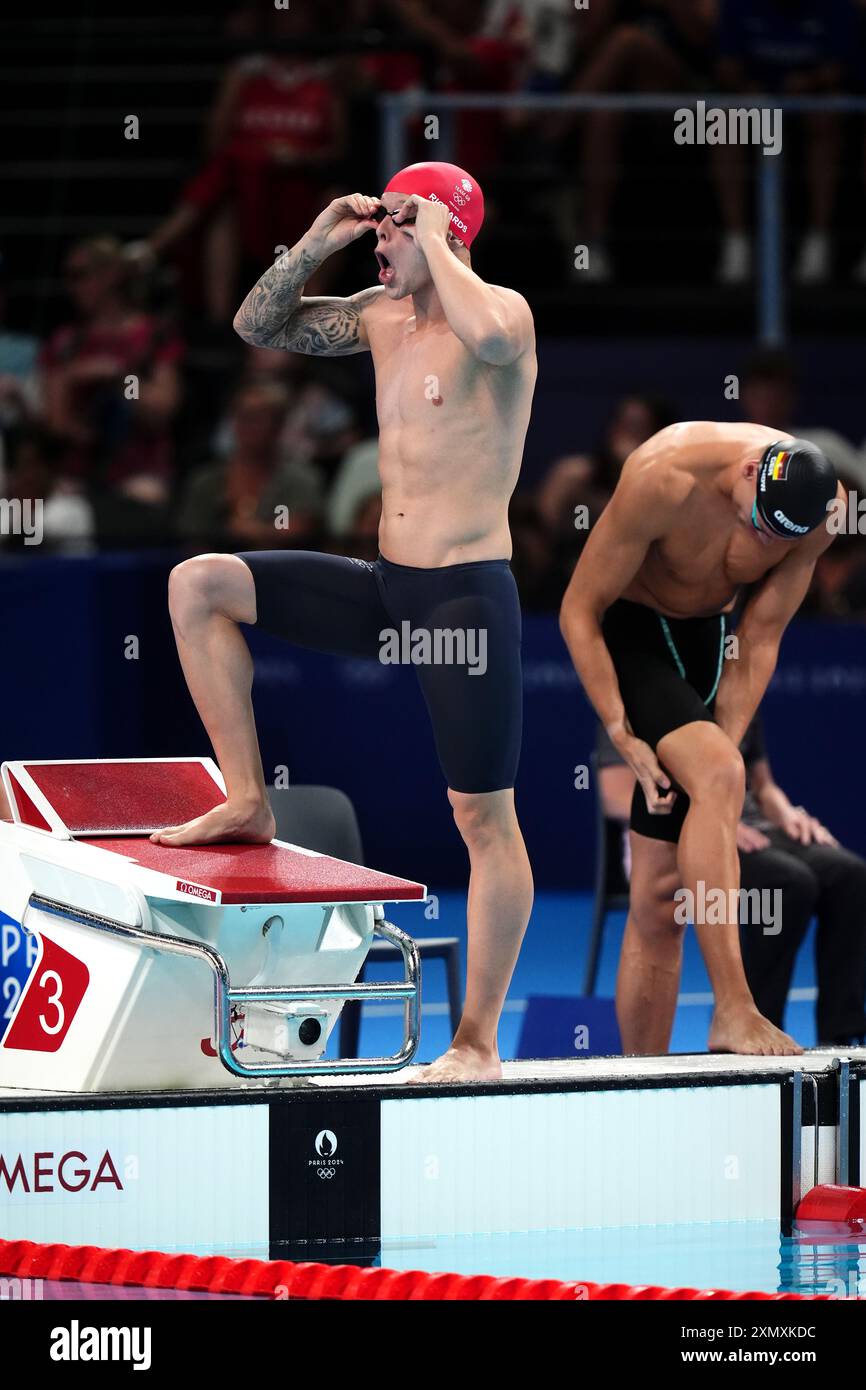 Great Britain's Matthew Richards before the Men's 100m Freestyle heats ...