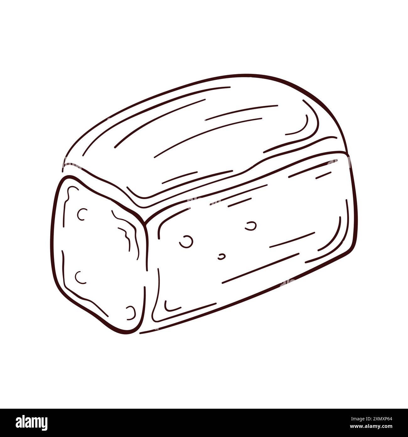 White sourdough loaf Stock Vector Images - Alamy