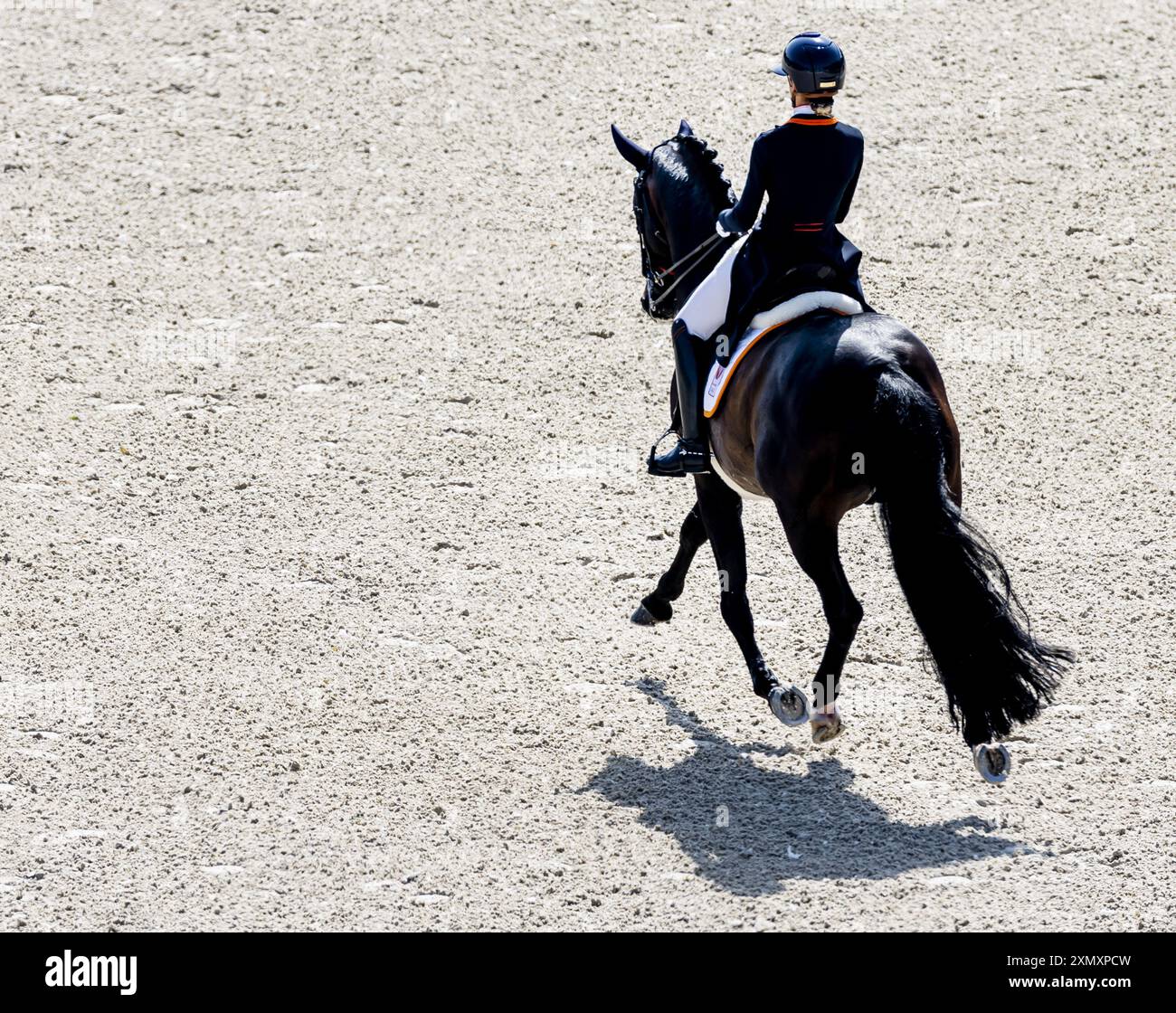 PARIS - Dinja van Lieren with horse Hermes in action during the ...