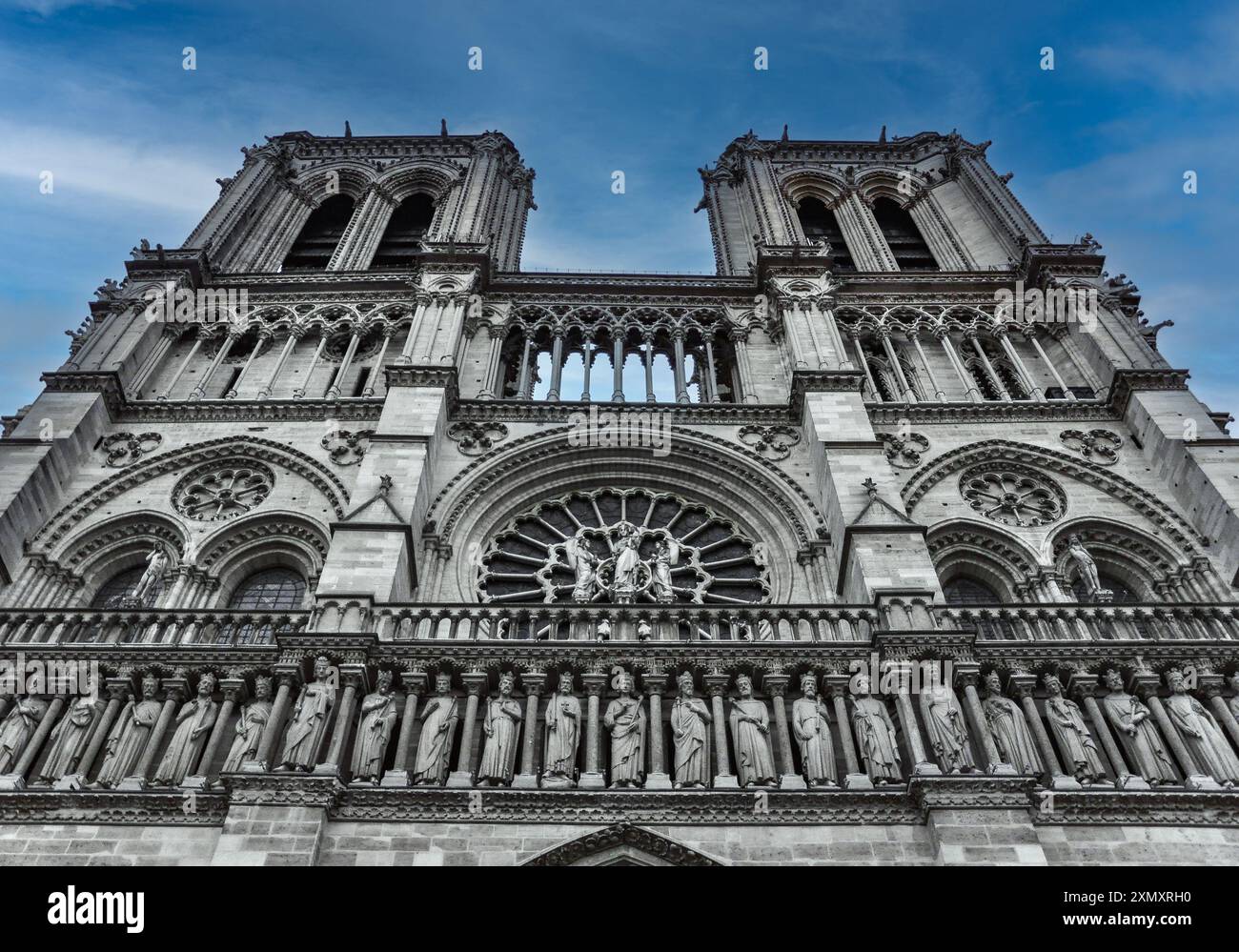 Notre Dame Cathedral in gothic style: Our Lady of Paris (before the ...