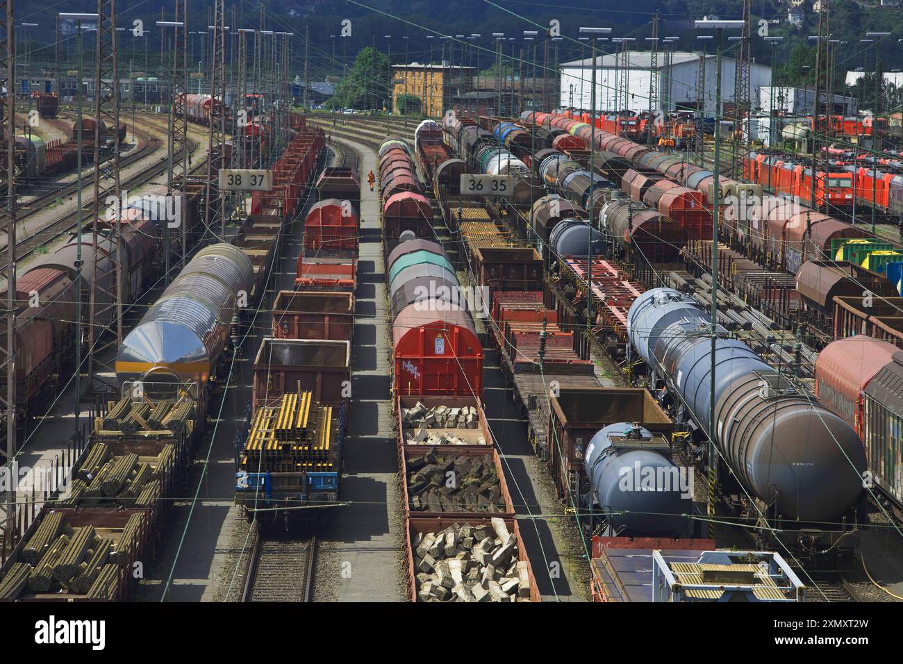 train formation facility in the Vorhalle district with marshalling yard ...