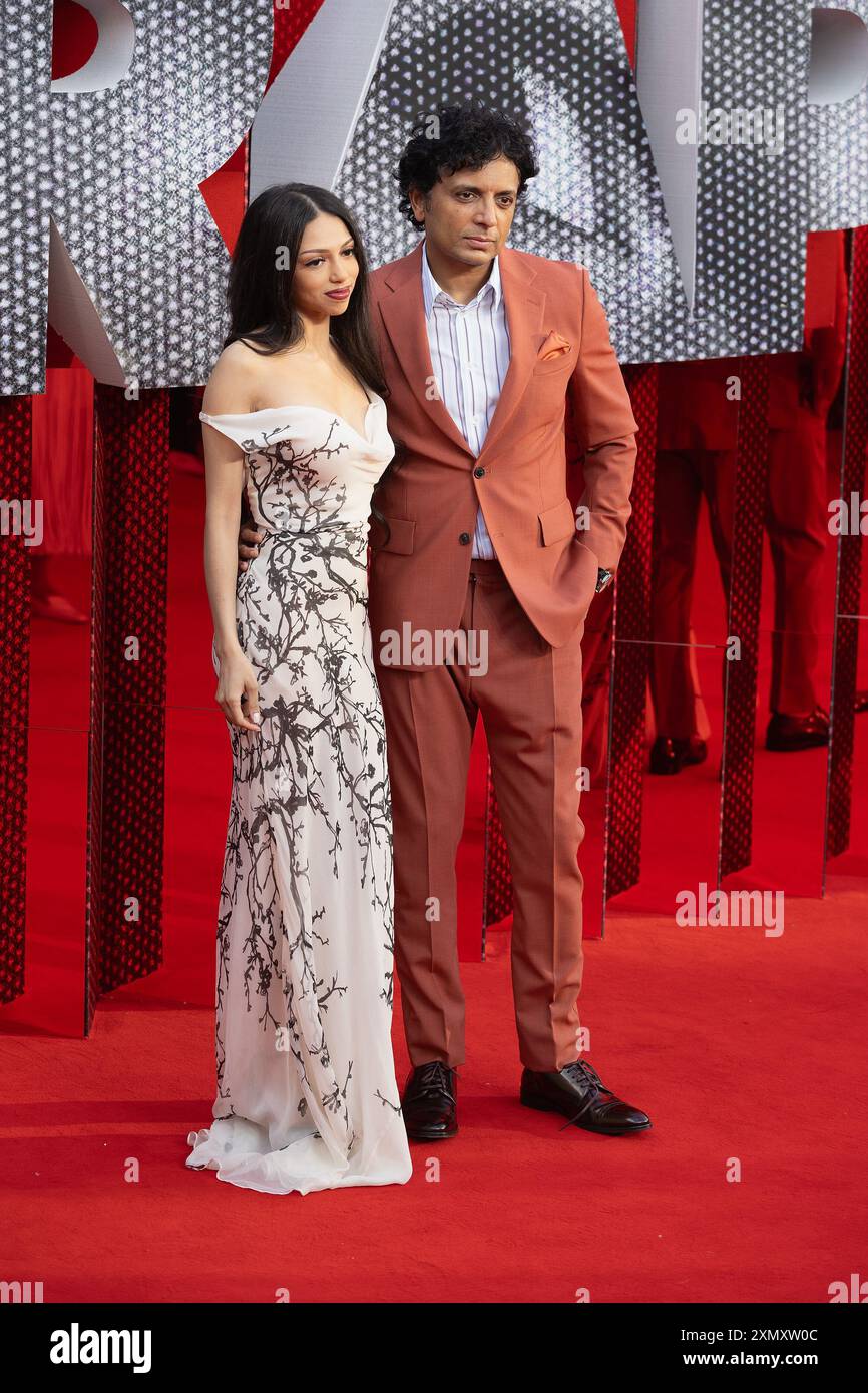London, UK. July 29, 2024. Saleka and M. Night Shyamalan attend the UK ...