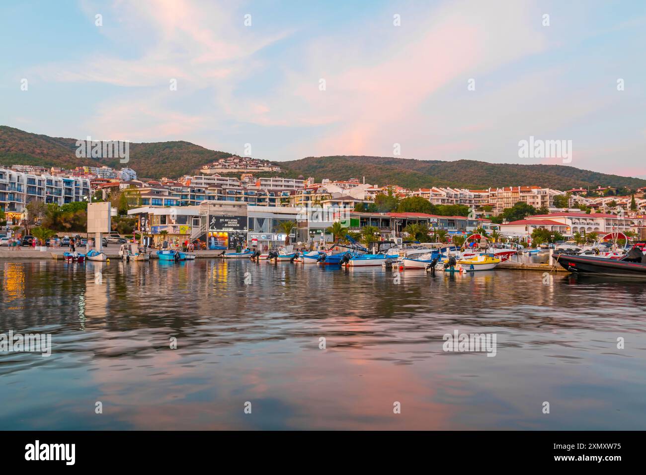 Saint Vlas, Bulgaria - 30 august 2023: Yacht port in the town of Saint ...