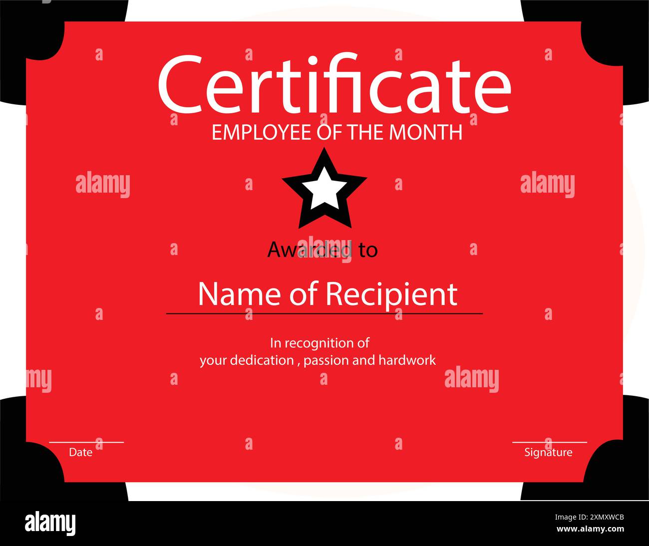 Certificate of achievement example Stock Vector Images - Alamy