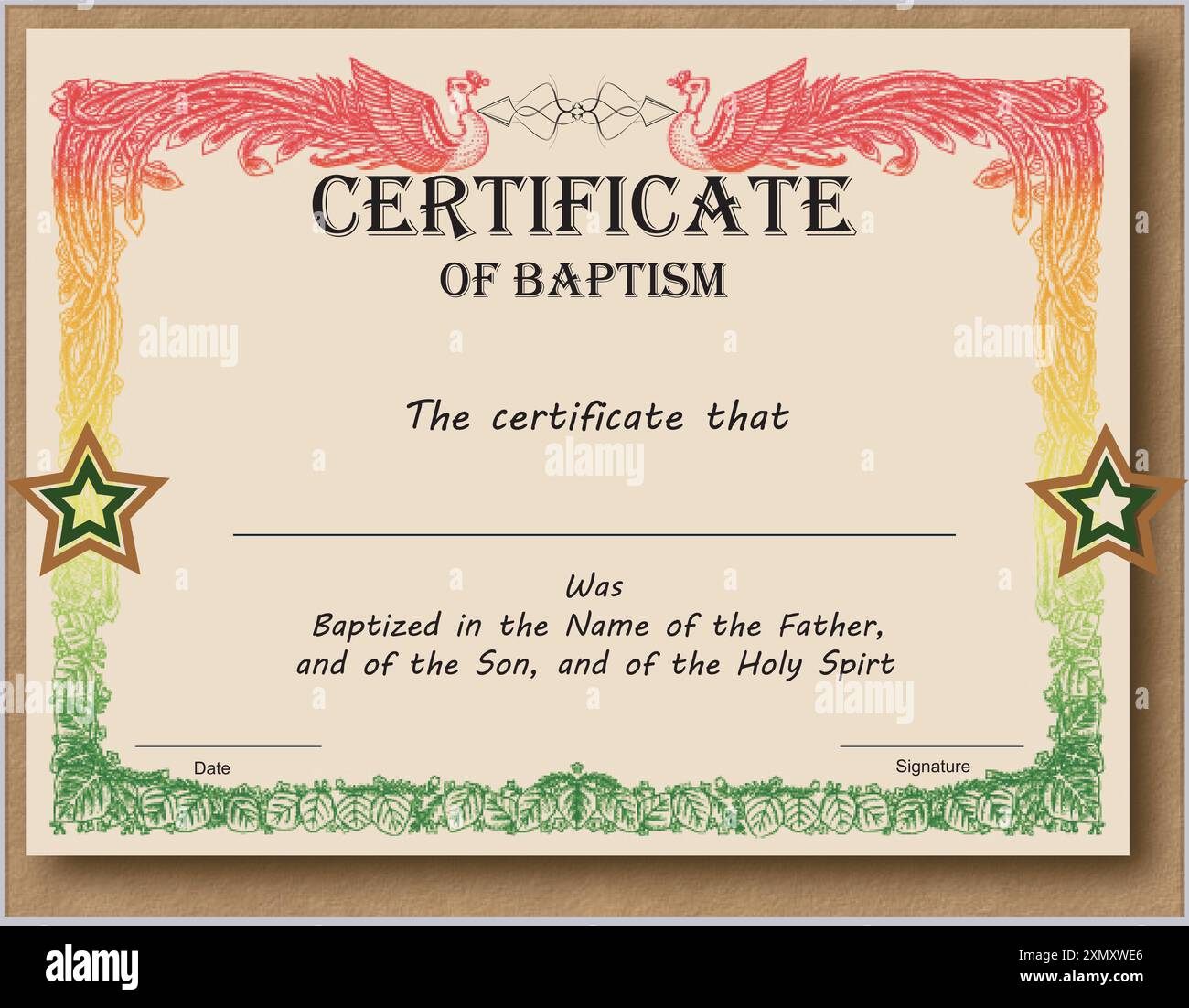 Vector illustration of graduate certificate in education form template ...