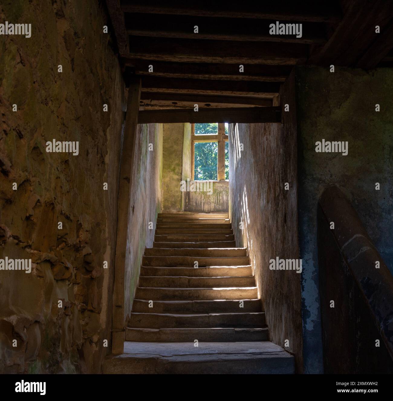 Ancient Building Stairs Ruins, England, UK Stock Photo - Alamy