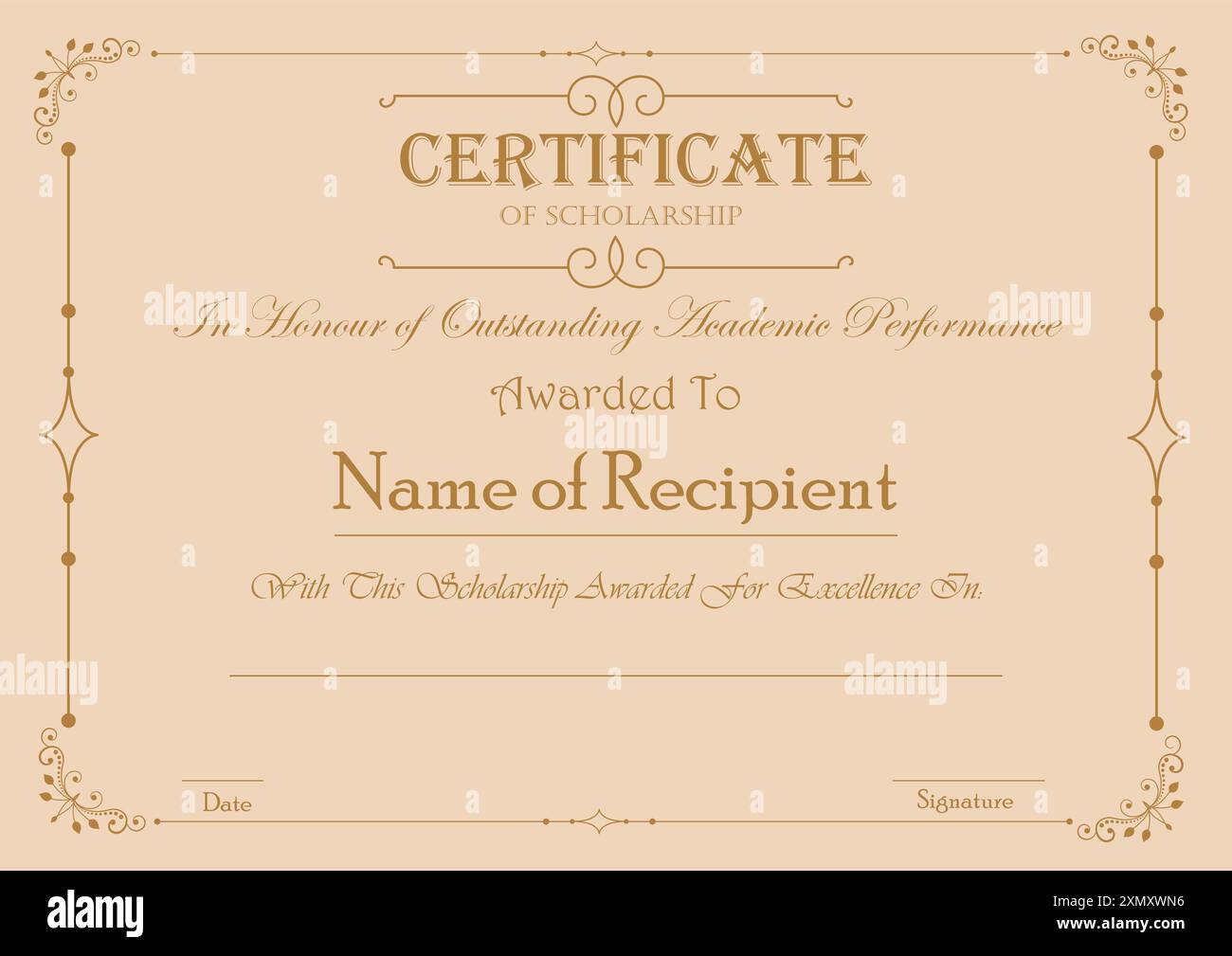 Vector illustration of certificate of authenticity template with modern ...