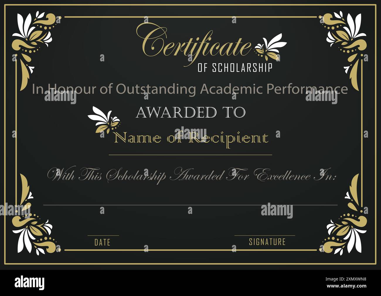 Vector illustration of downloadable certificate or diploma template ...