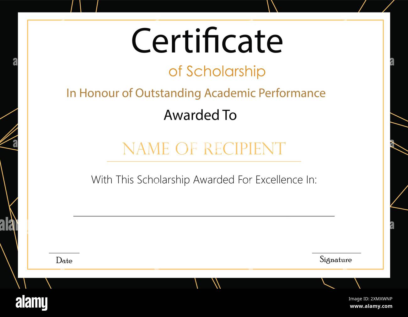 Vector illustration of editable award certificate or diploma template ...