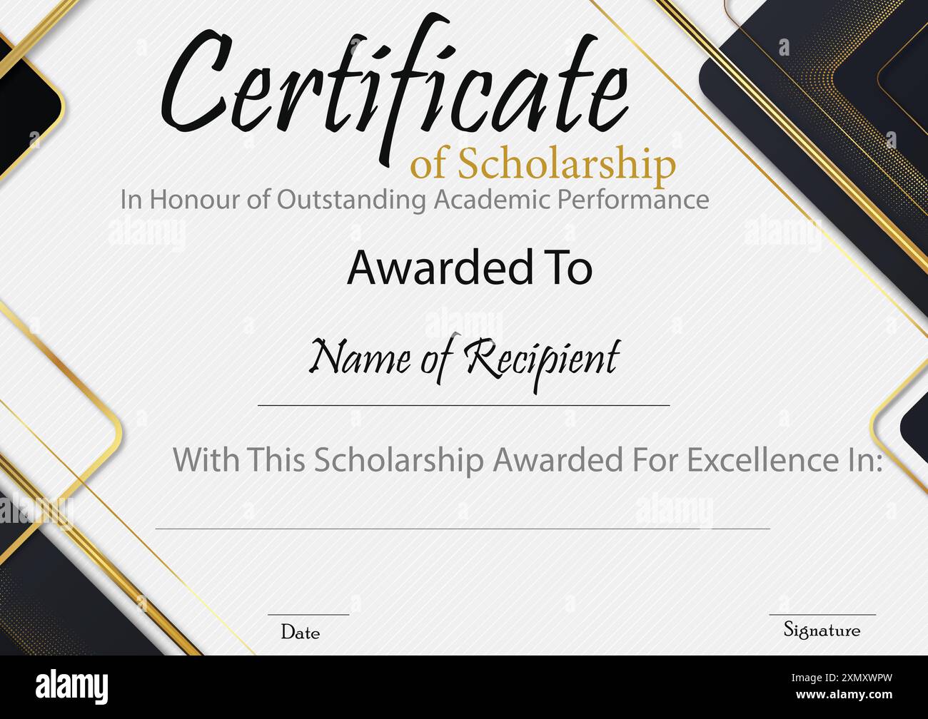 Computer training certificate format in word hi-res stock photography ...