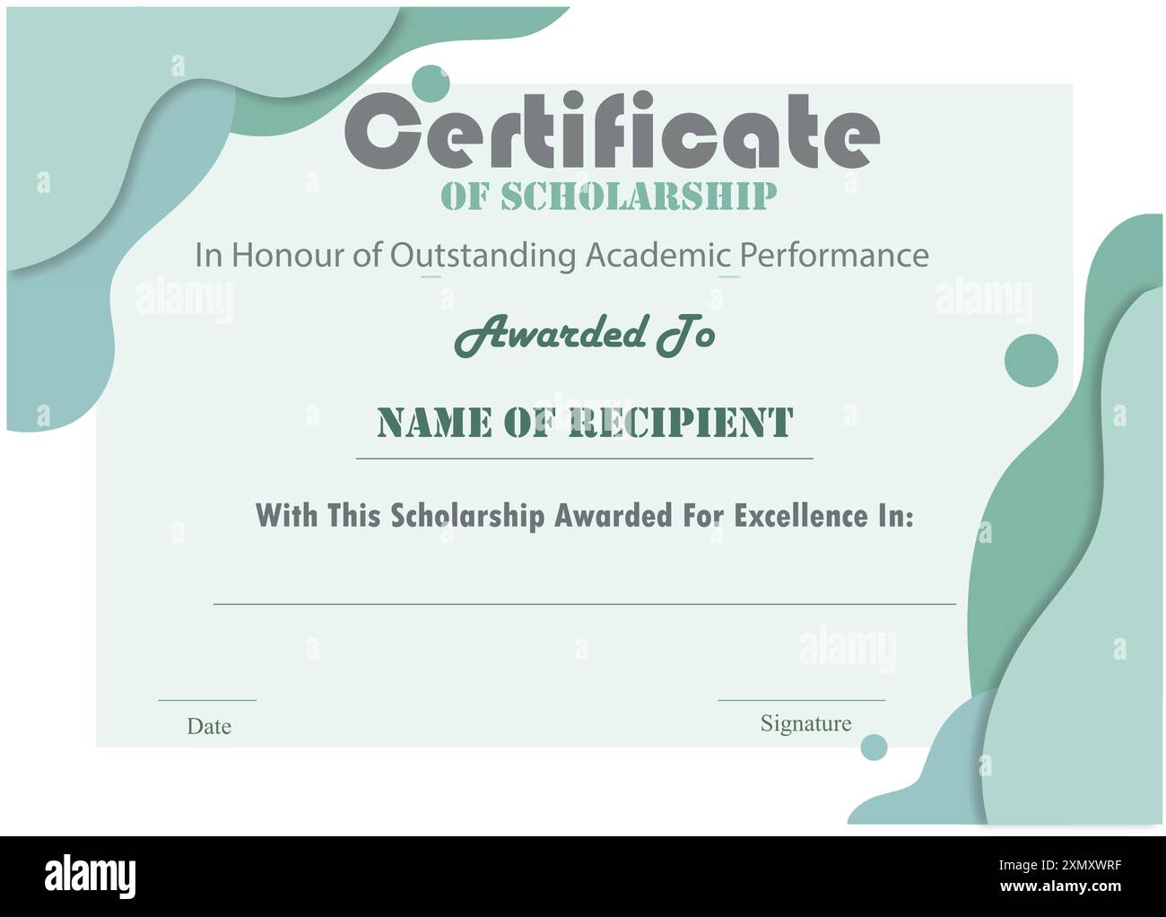 Vector illustration of editable diploma template or diploma template ...