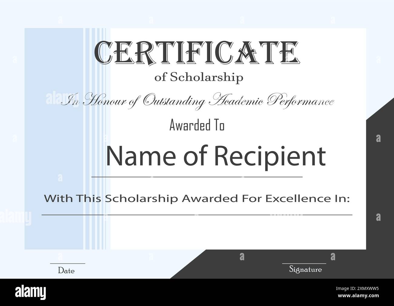 Vector illustration of accreditation certificate or diploma template ...