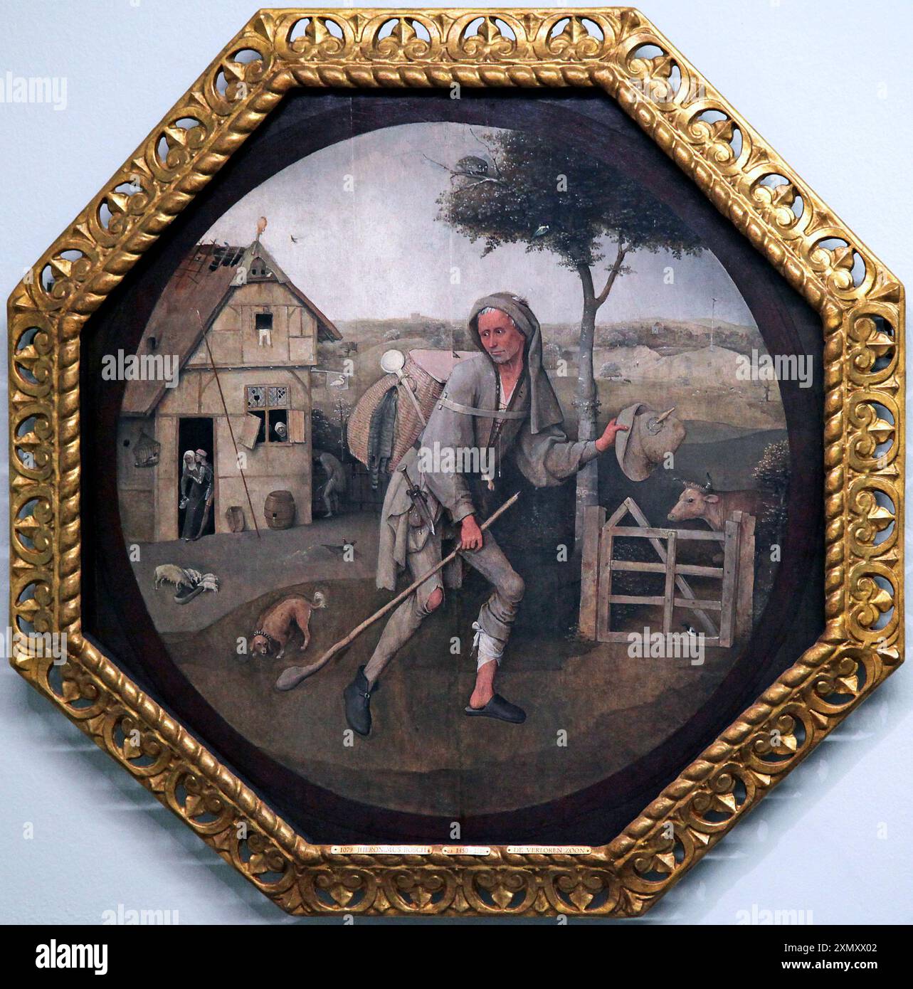 Jheronimus Bosch.The Pedlar.The Wayfarer a painting by Hieronymus Bosch ...