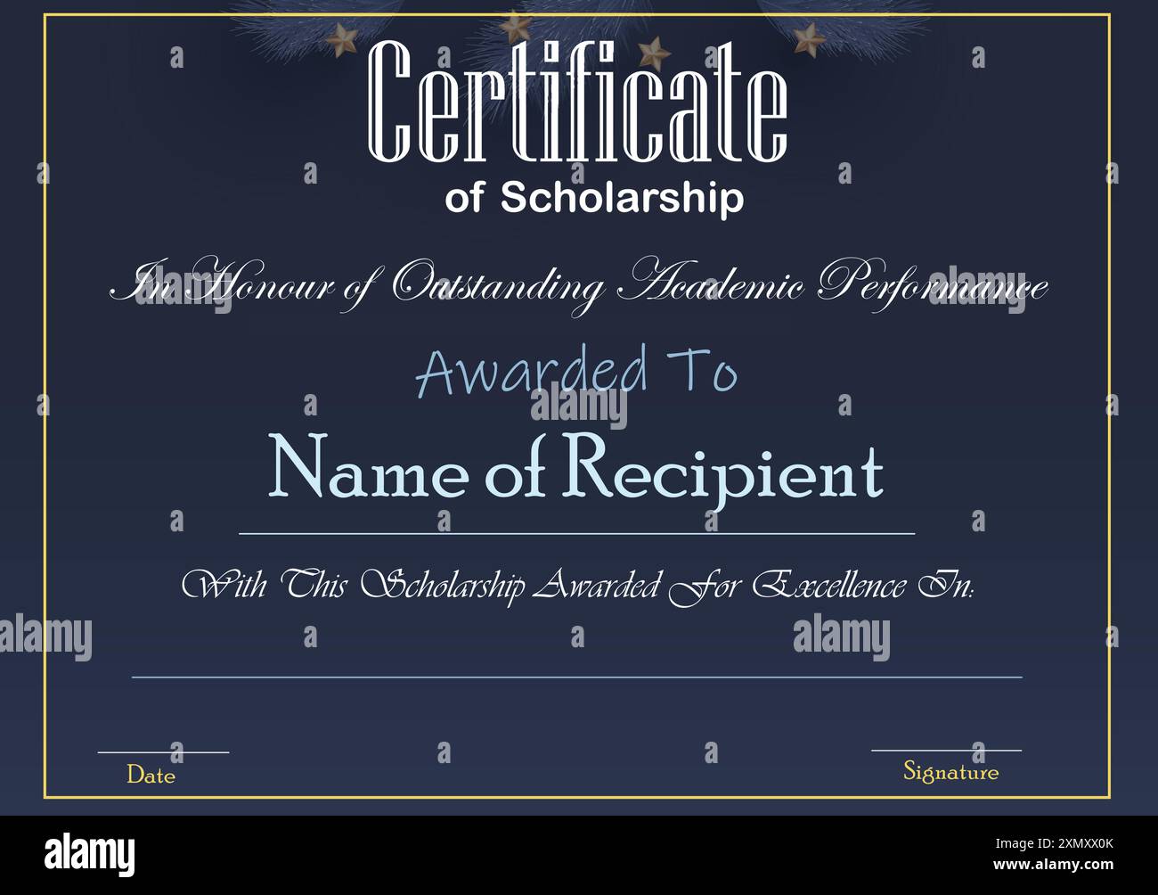 Vector illustration of editable certificate template or diploma ...