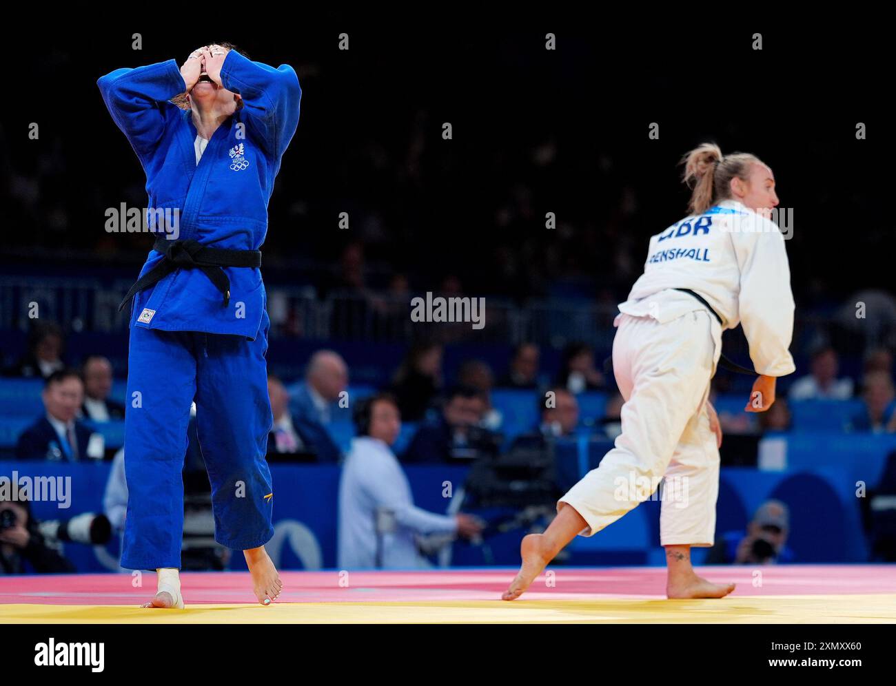Austria's Lubjana Piovesana celebrates victory over Great Britain's ...