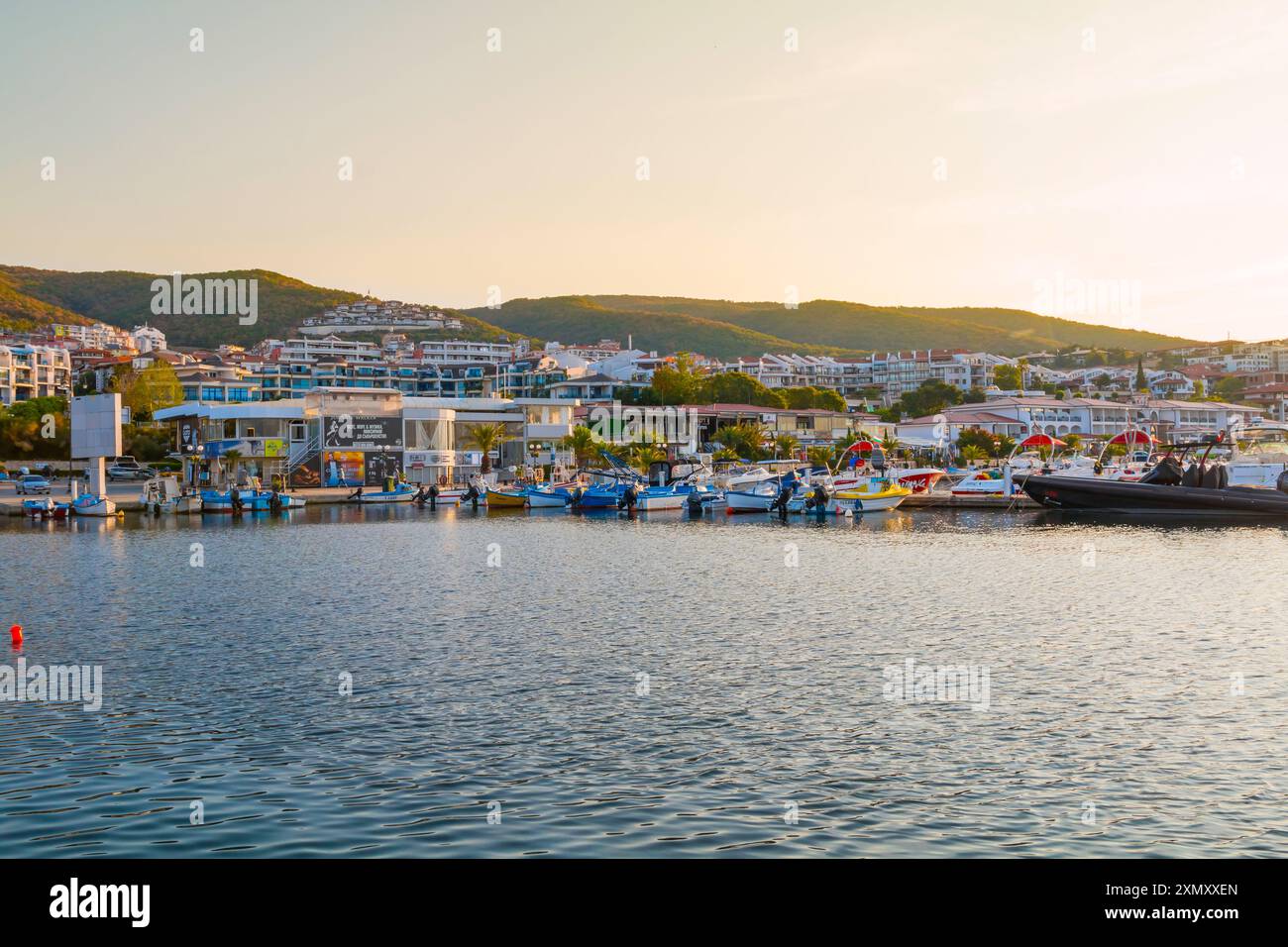 Saint Vlas, Bulgaria - 30 august 2023: Yacht port in the town of Saint ...