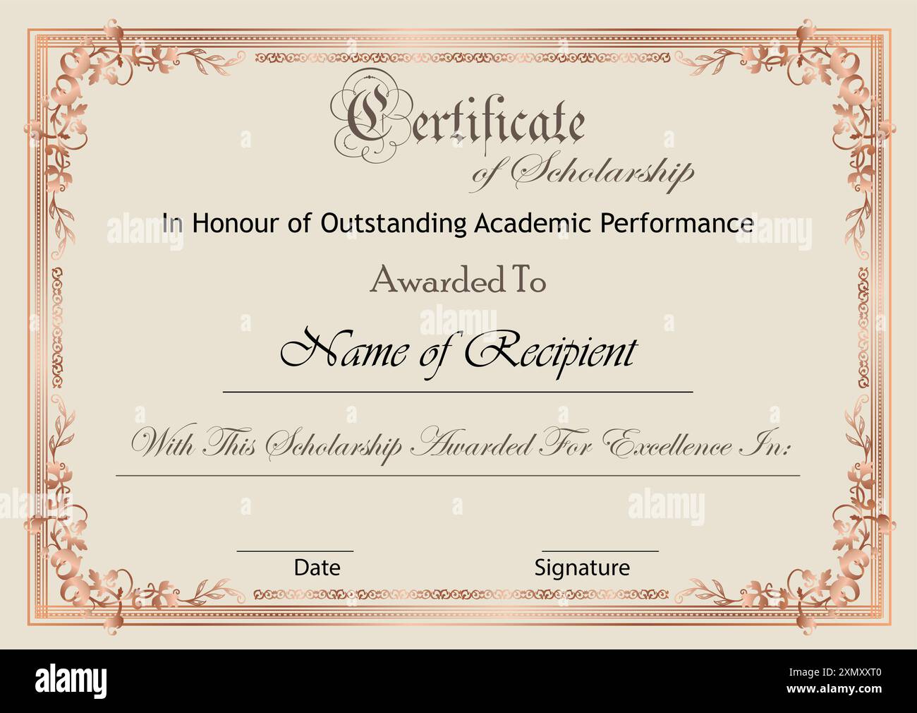 Professional certification text Stock Vector Images - Alamy