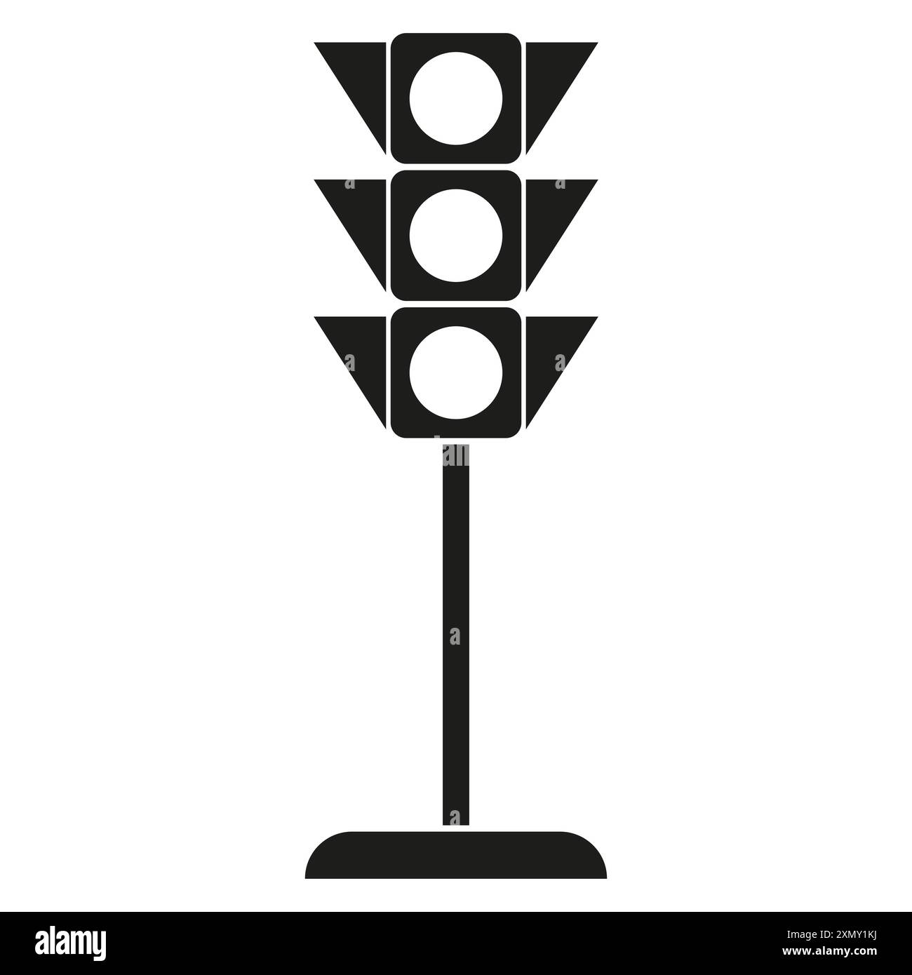 Traffic light icon. Black traffic signal. Vector street symbol. Simple road sign Stock Vector ...