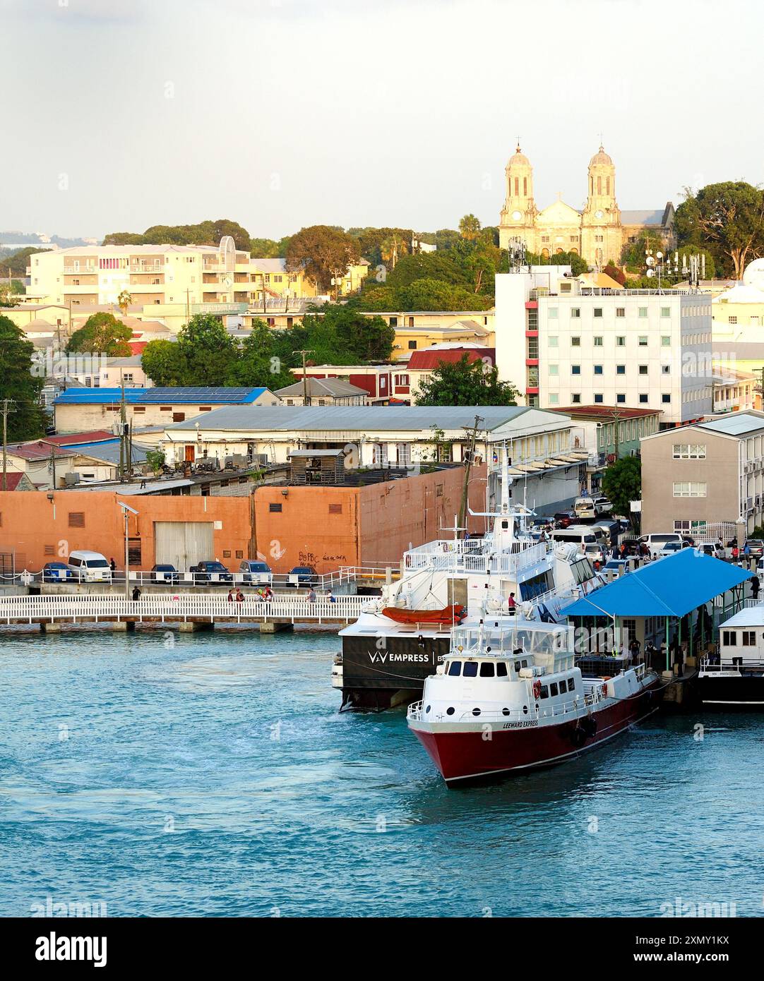 St Johns, Antigua - 1st Feburary 2024:Leeward Express moored in St ...