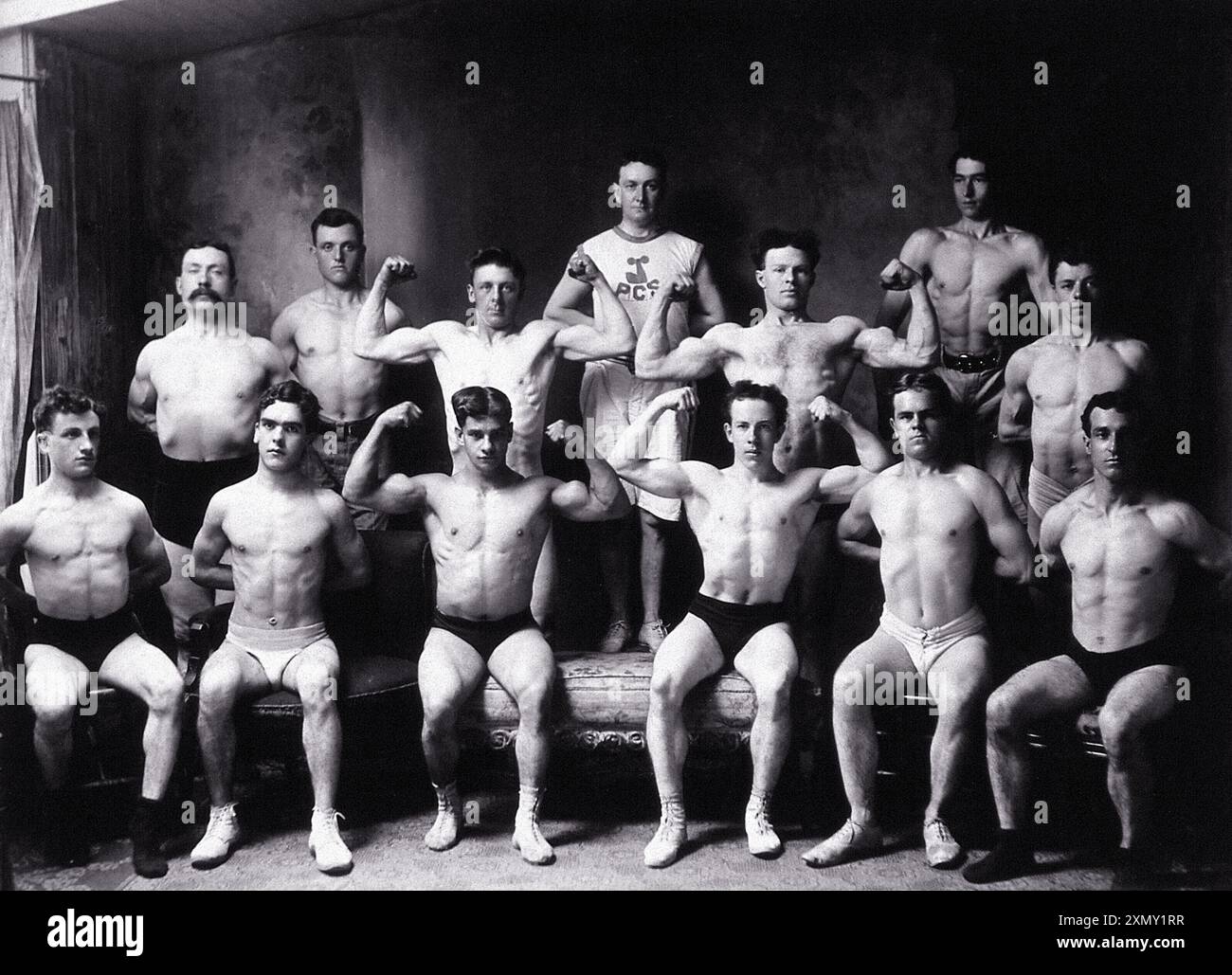 Male Body-Builders of the Physical Culture Society in Montreal During ...