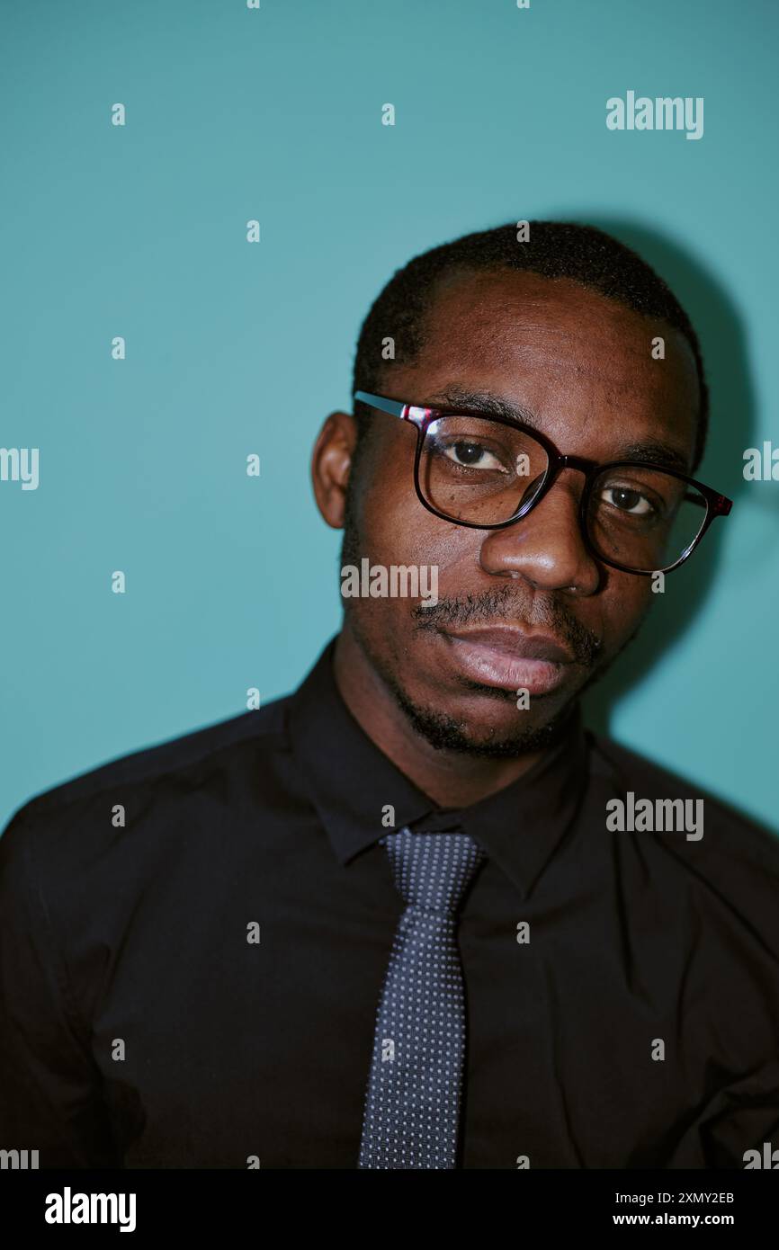 African american male employee wearing hi-res stock photography and ...