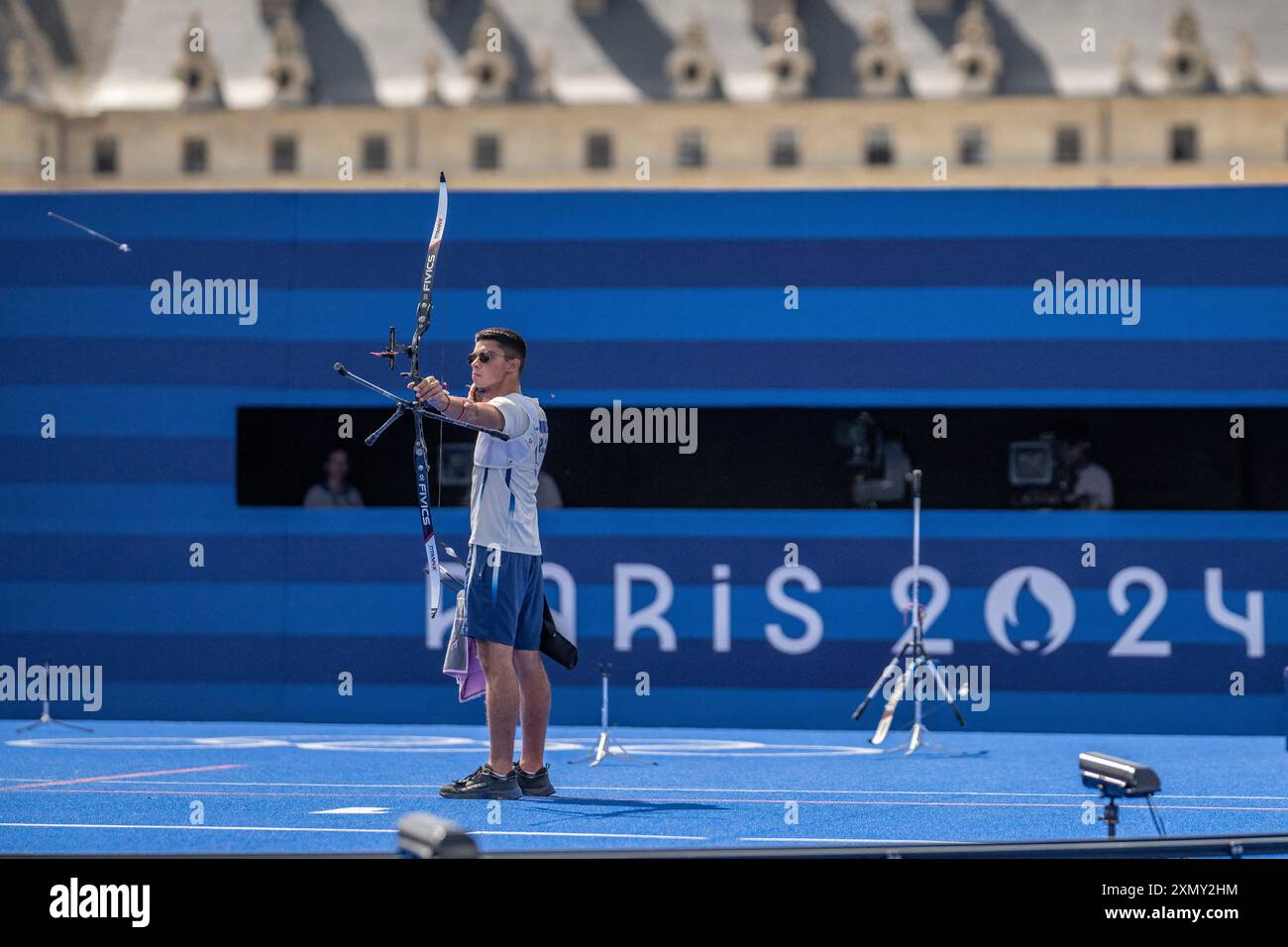 Paris, France. 30th July, 2024. France's Thomas Chirault competes in ...