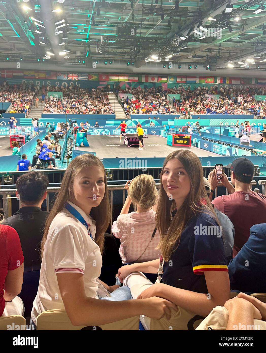 Princess Leonor and Infanta Sofia at the Alvaro Robles table tennis ...
