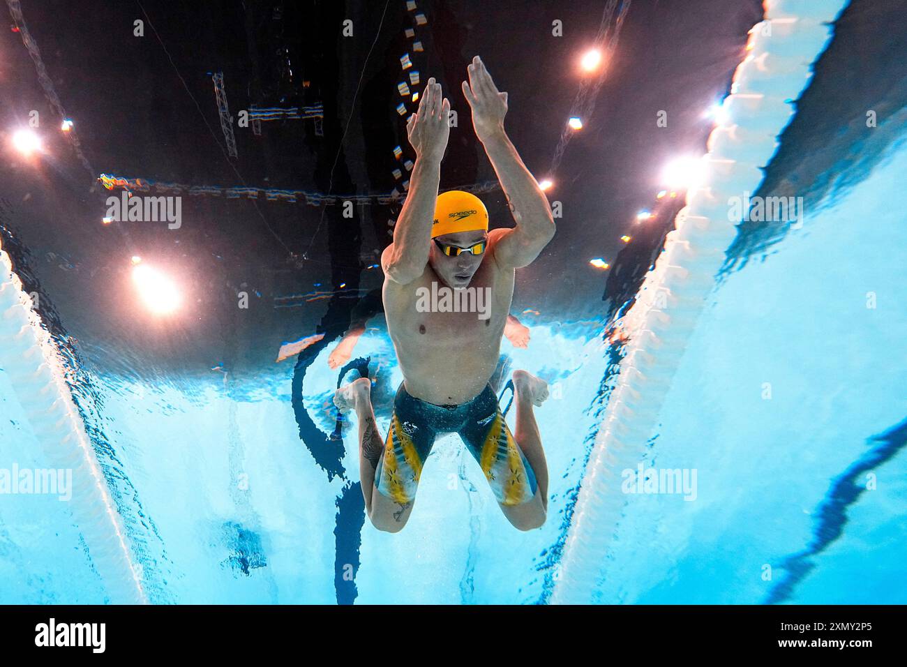 Zac Stubblety-Cook, of Australia, competes during a heat in the men's ...
