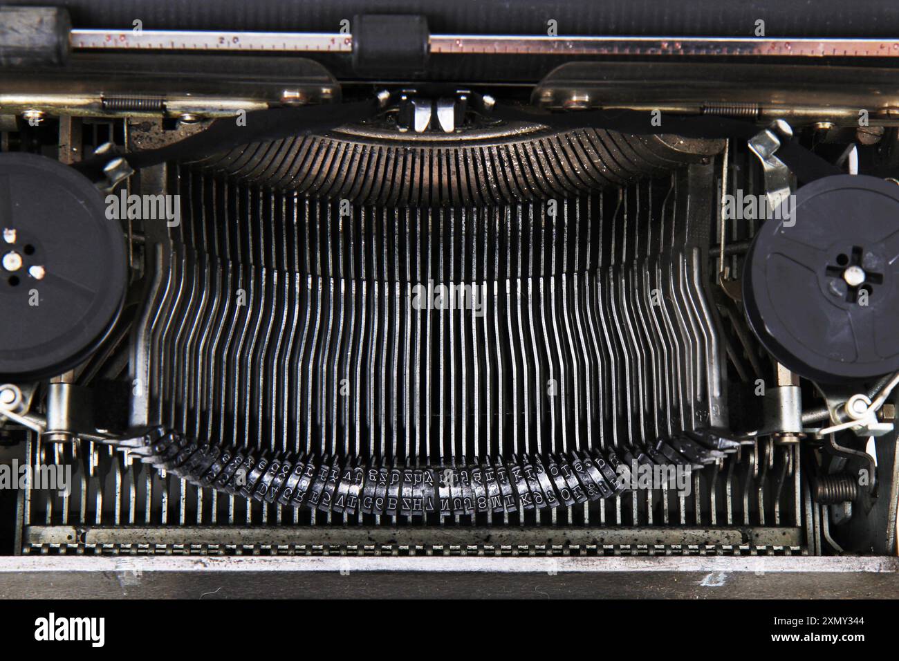 detail of old typing machine as technology background Stock Photo - Alamy