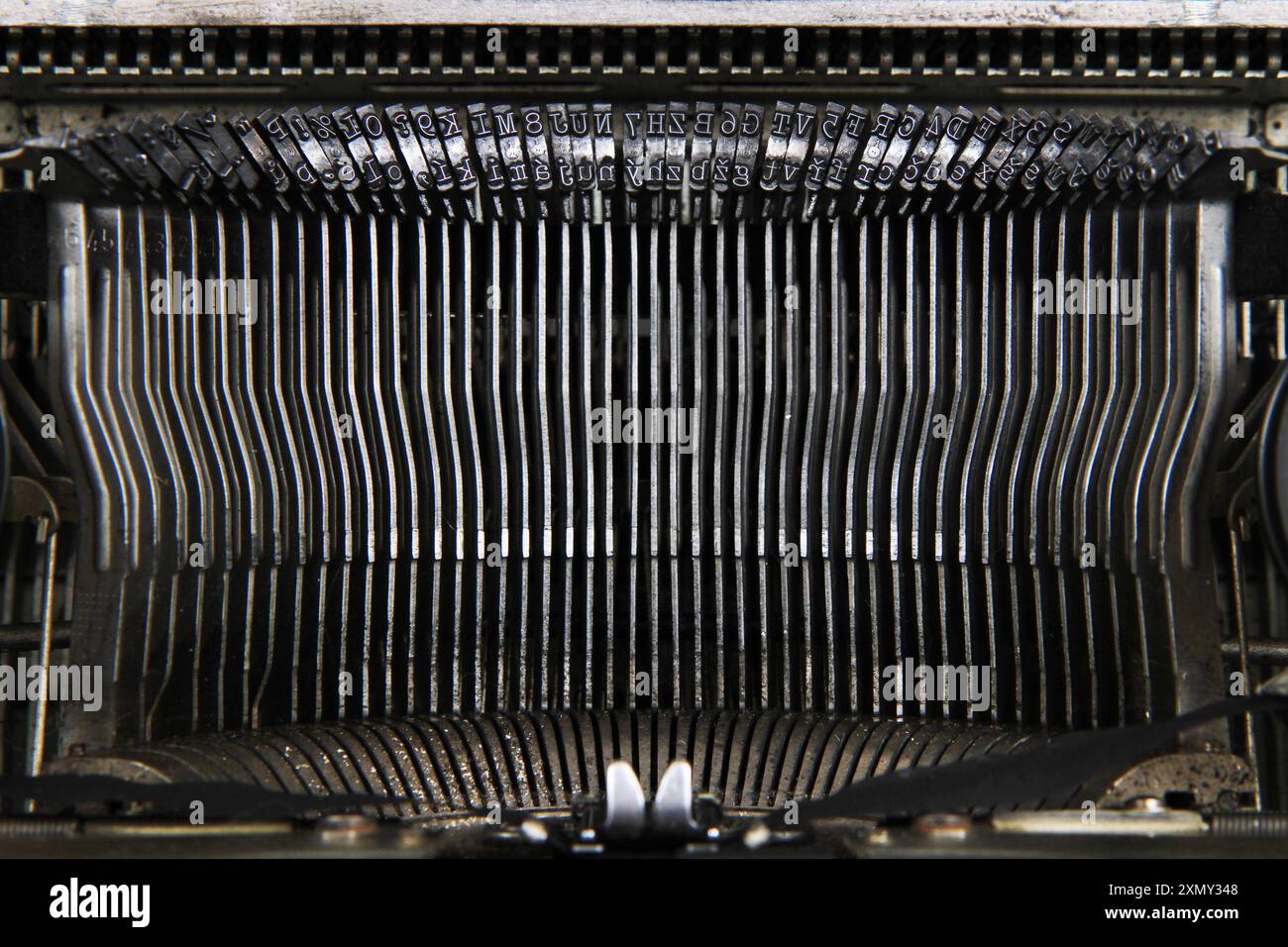 detail of old typing machine as technology background Stock Photo - Alamy